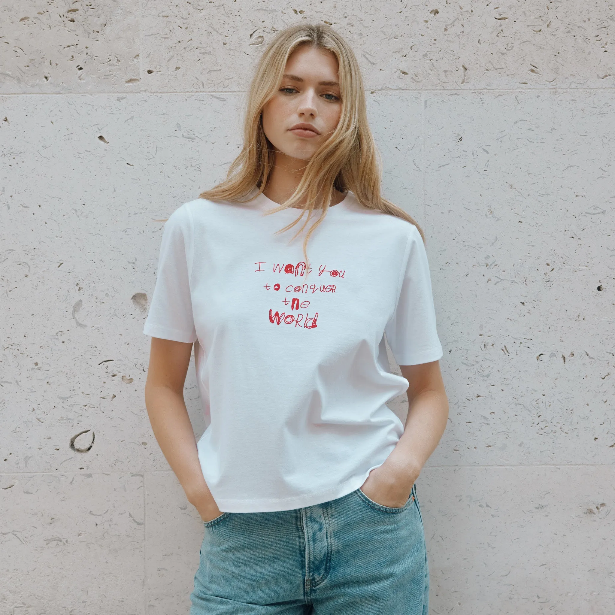 Notes by Piper White Graphic T Shirt - Borderfree