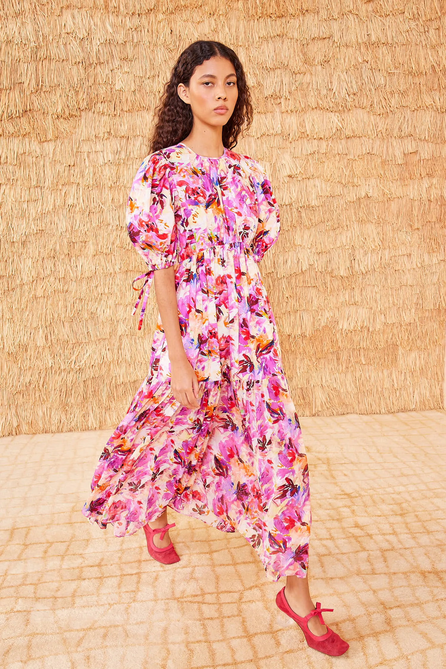 Collage Dress - Azalea - Borderfree