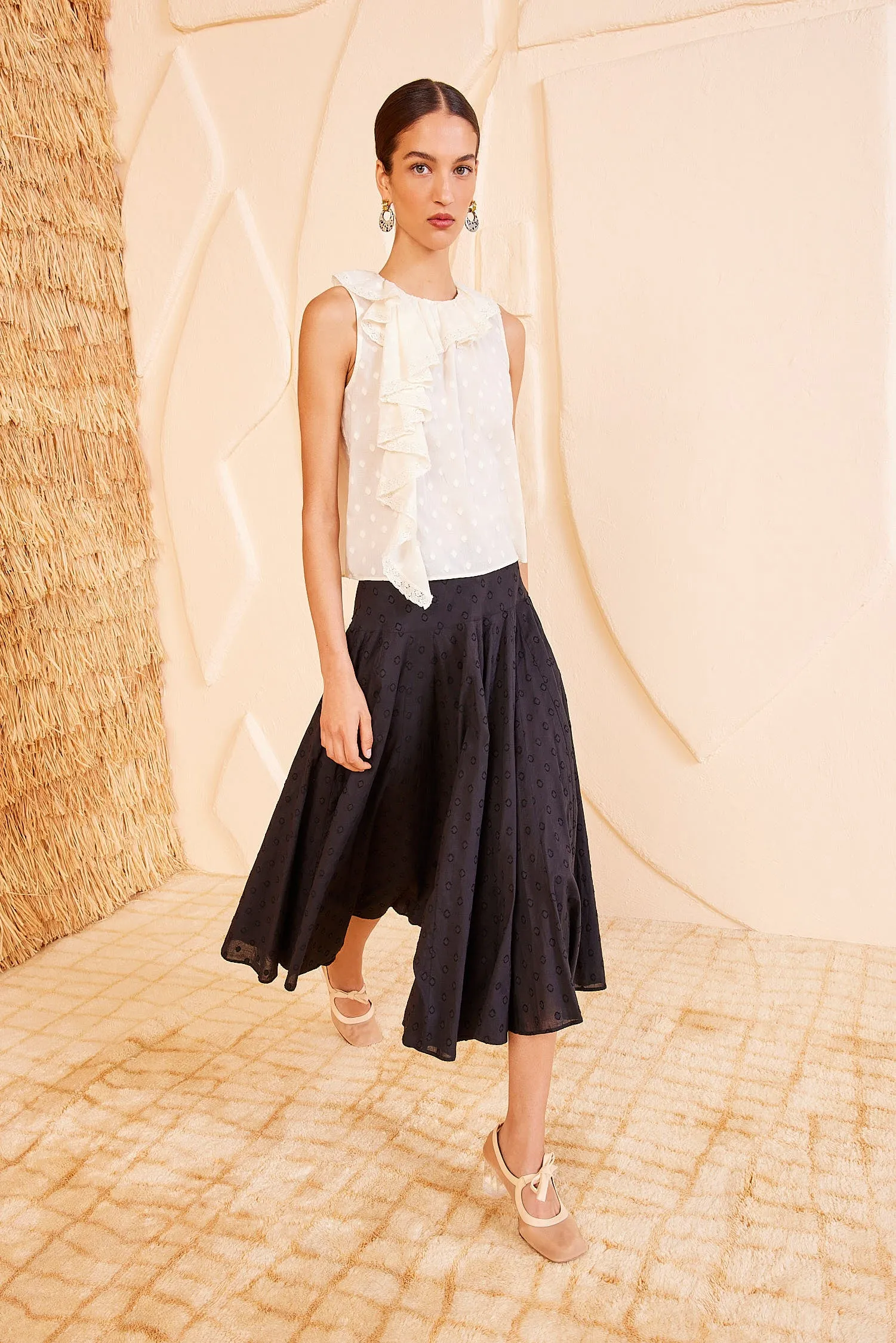 Thalia Top - Pristine - Borderfree