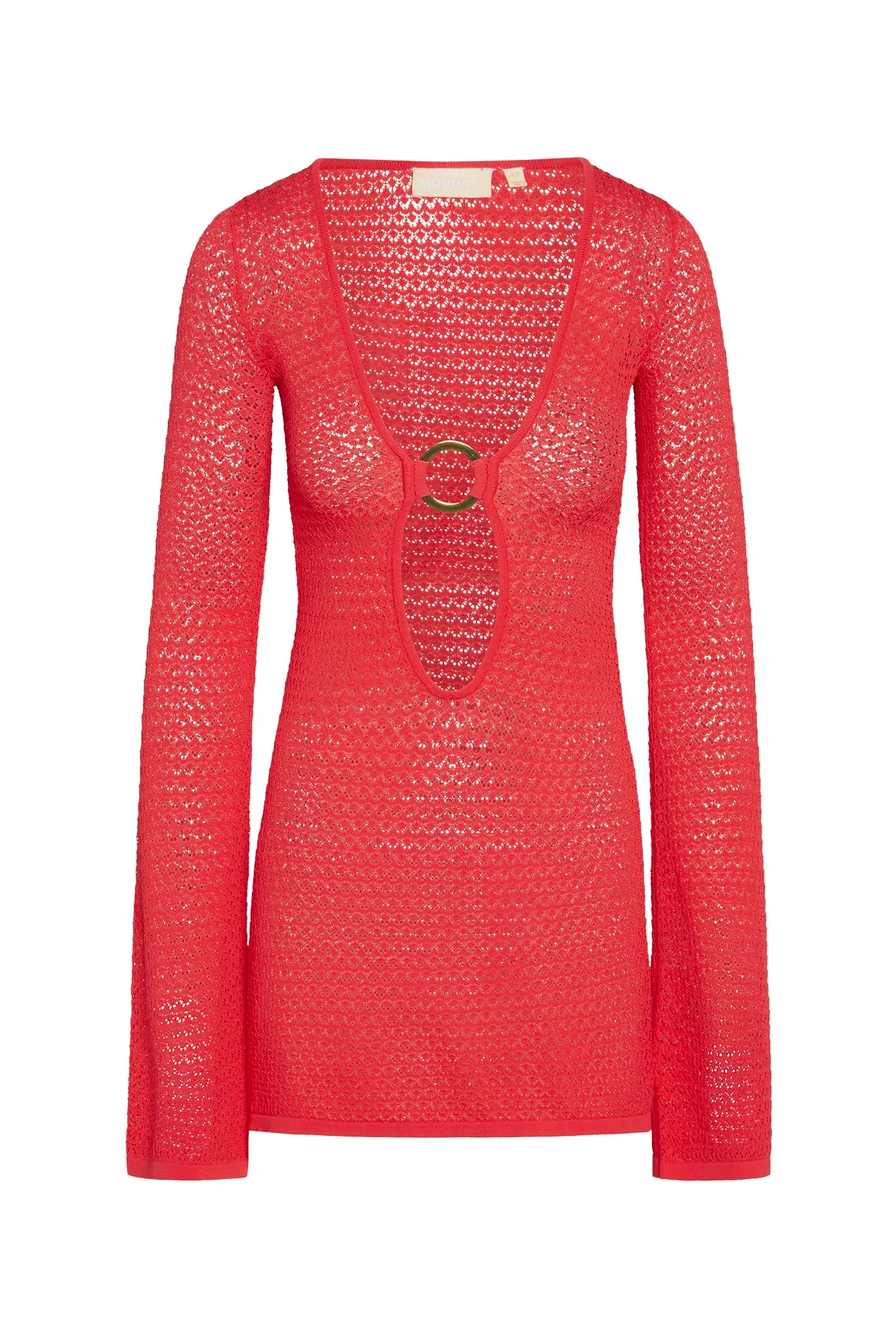 Montego Mini Dress - Strawberry Lace Crochet - Borderfree