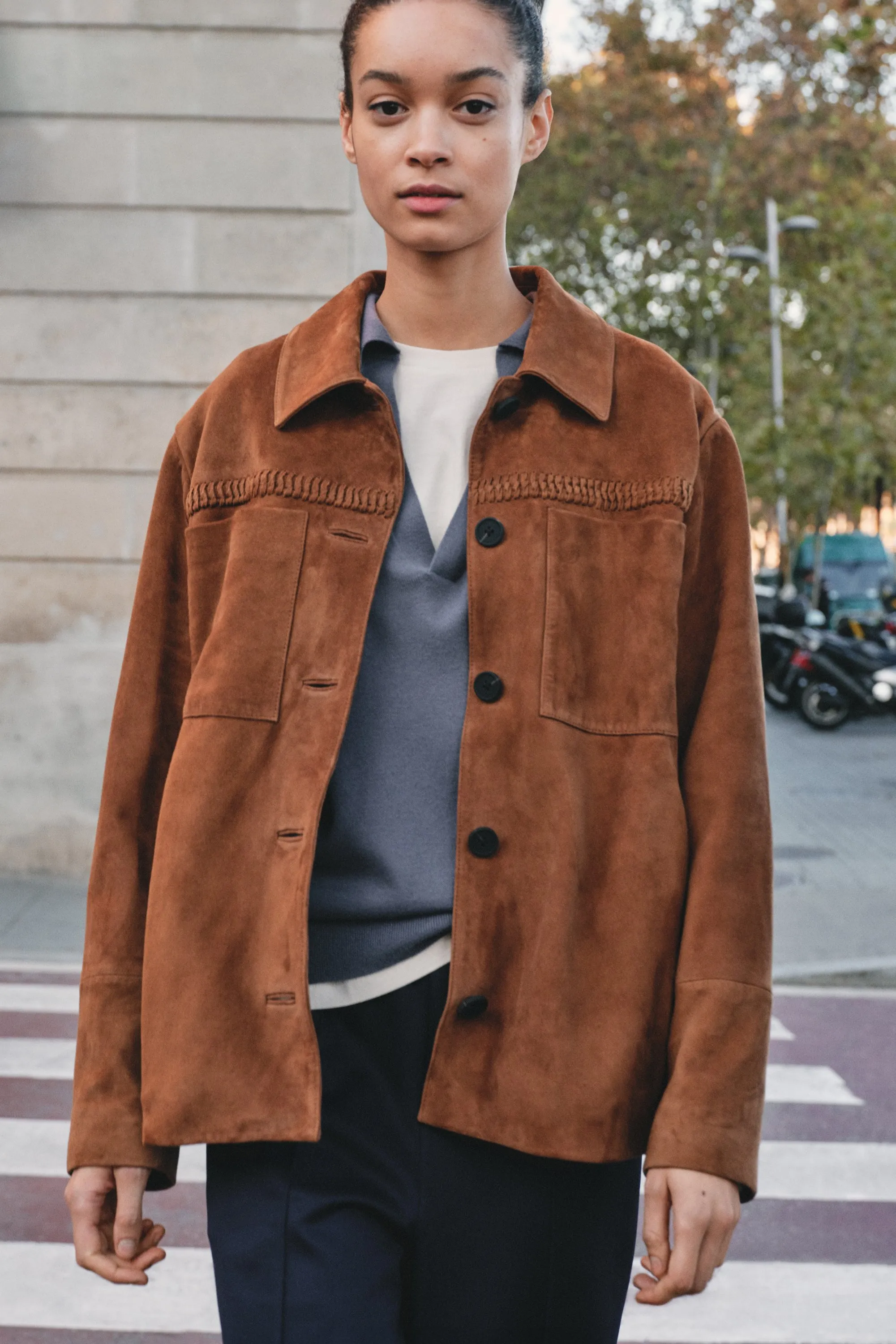 hush Suede Jacket - Borderfree