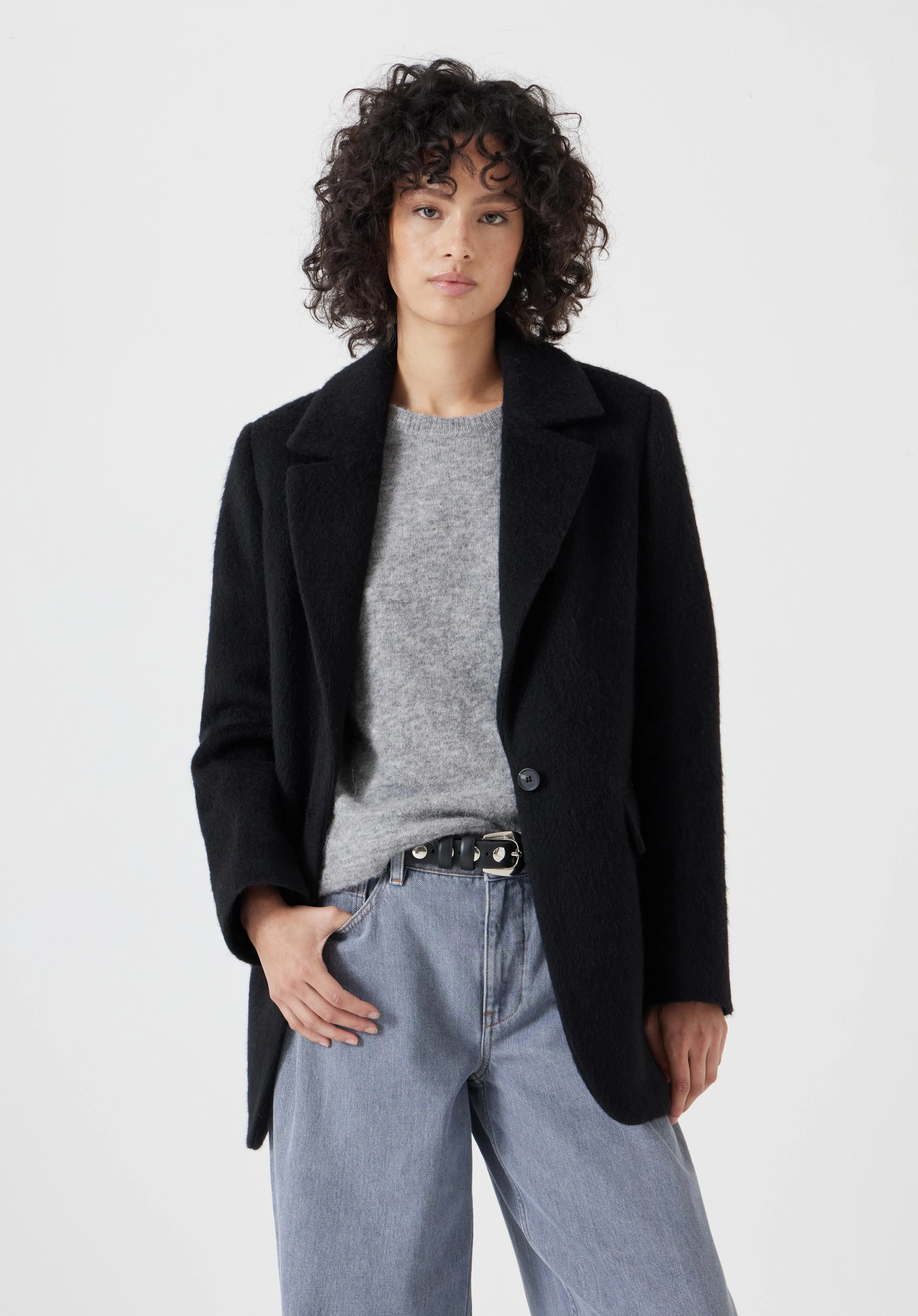 hush Jayde Italian Wool Blazer - Borderfree