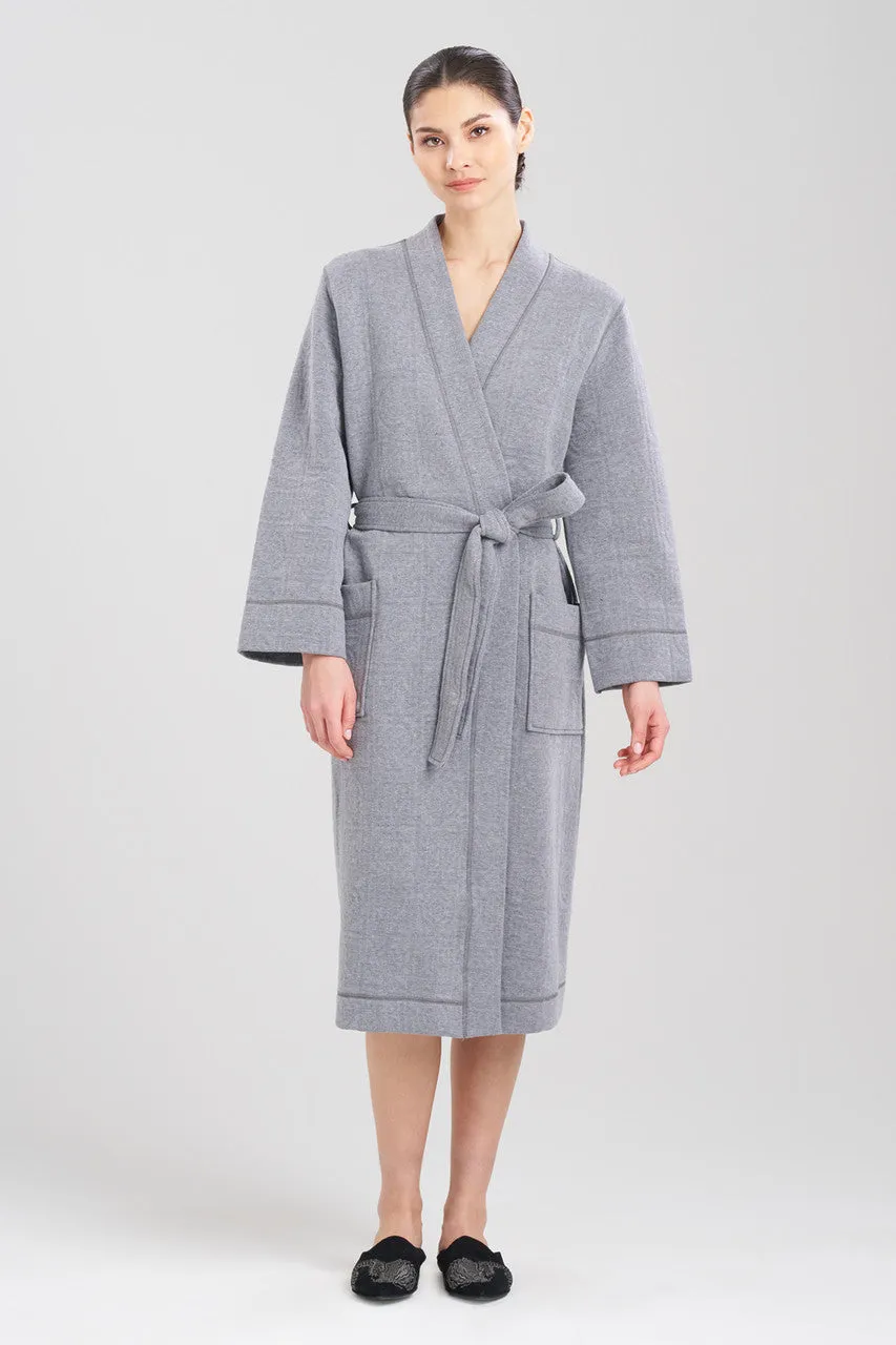 Quilted Infinity Jacquard Robe - Borderfree