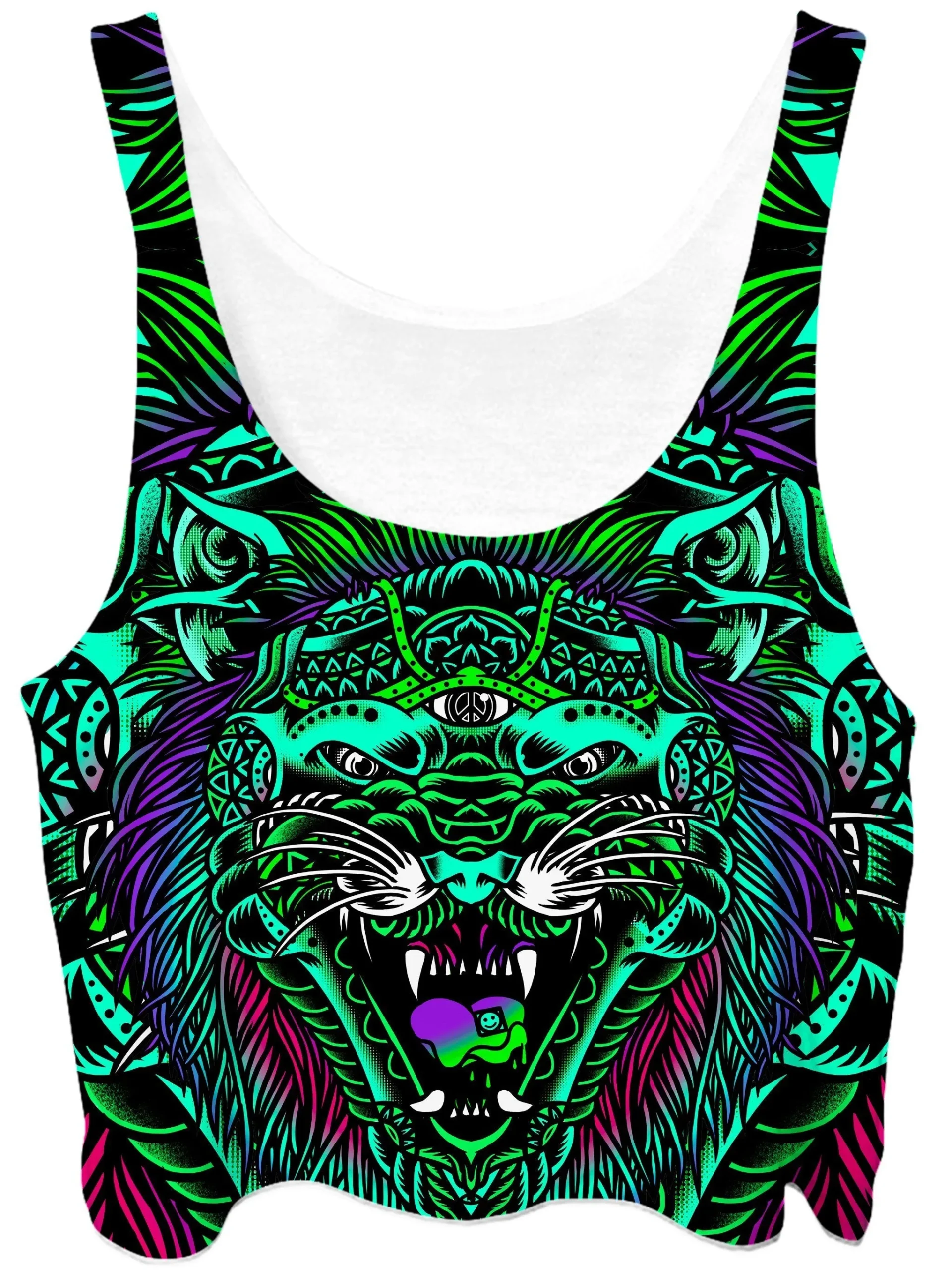 Acid Tiger Crop Top - Borderfree