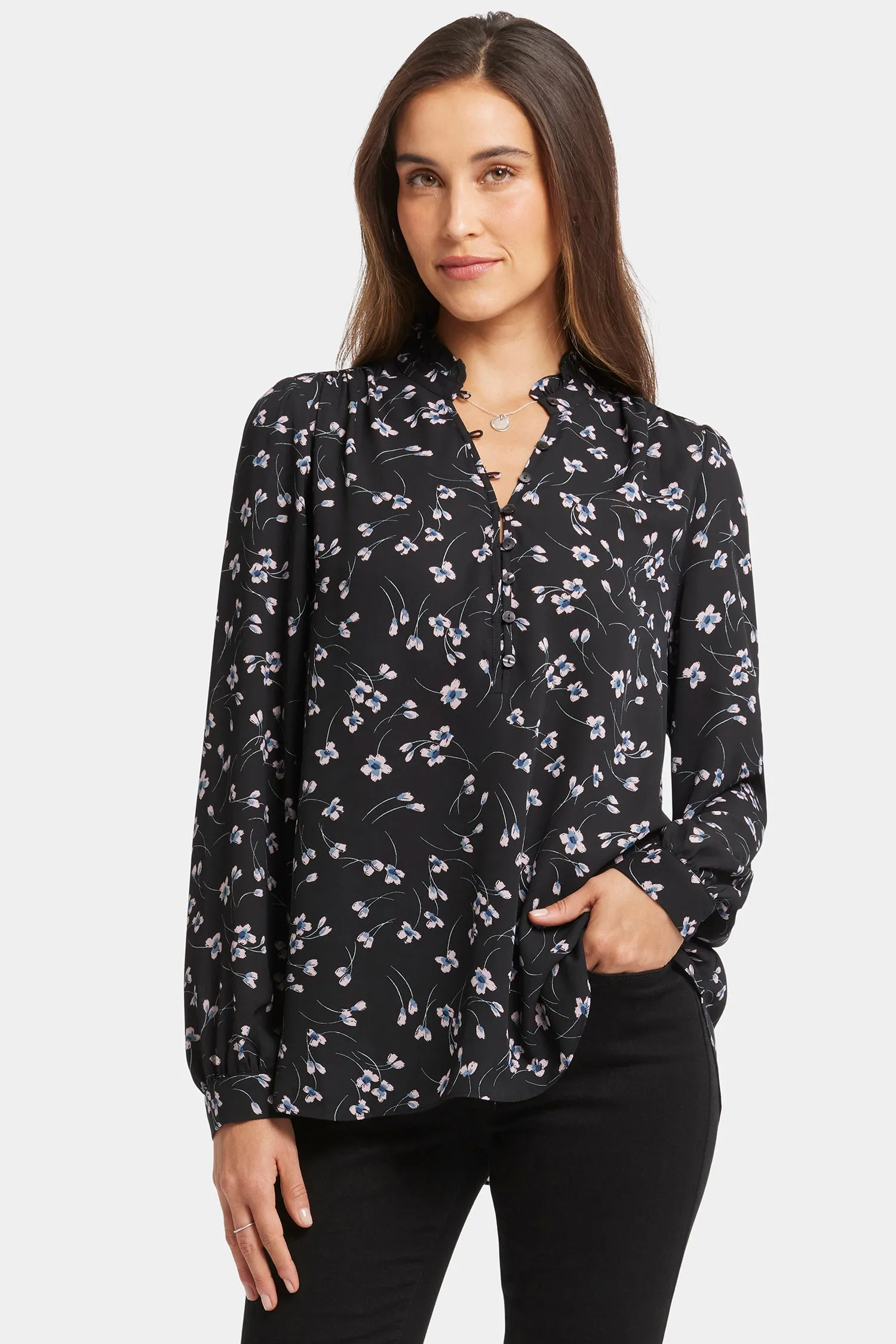 Hannah Blouse - Cascade Petals - Borderfree