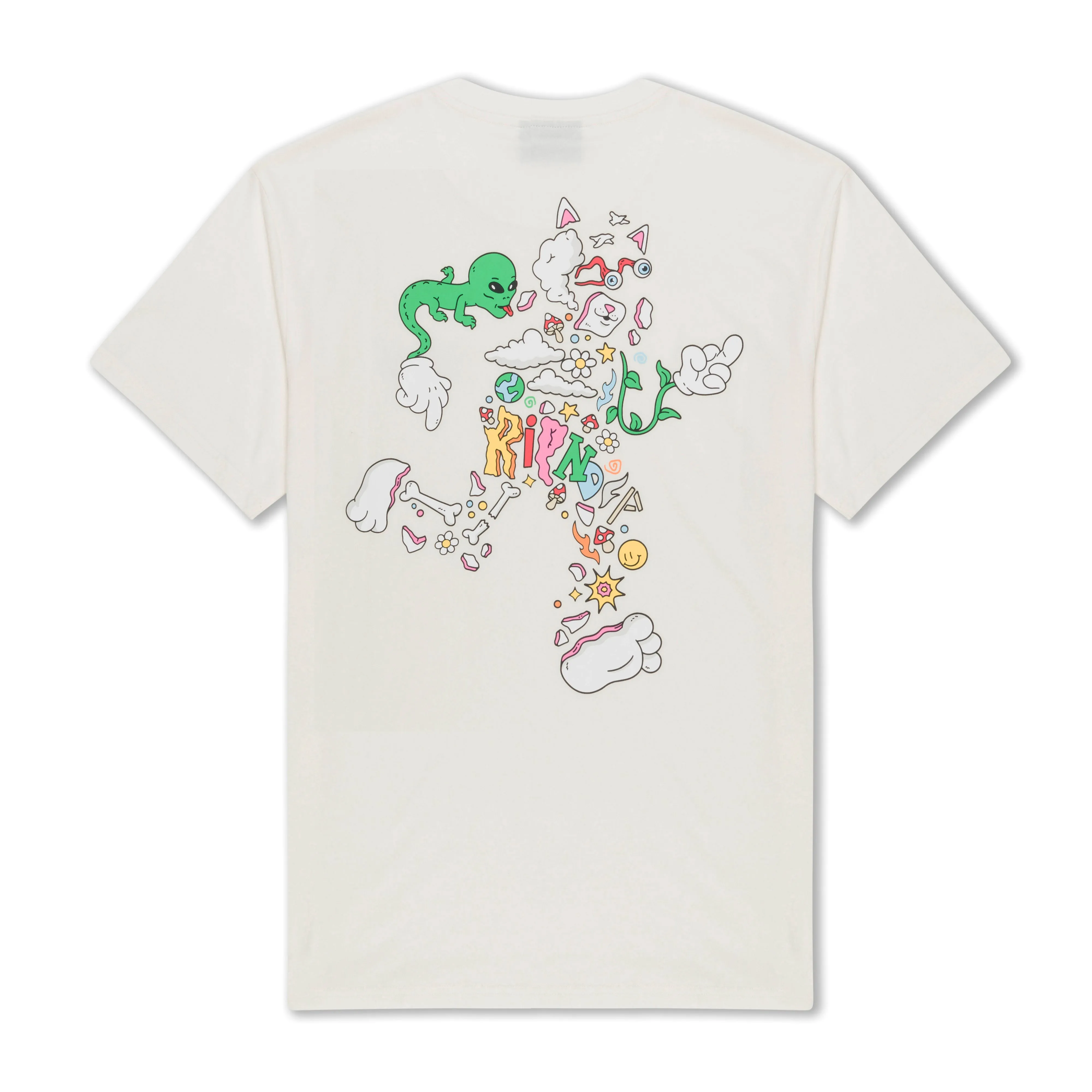 Broken Down Tee (Bone) - Borderfree