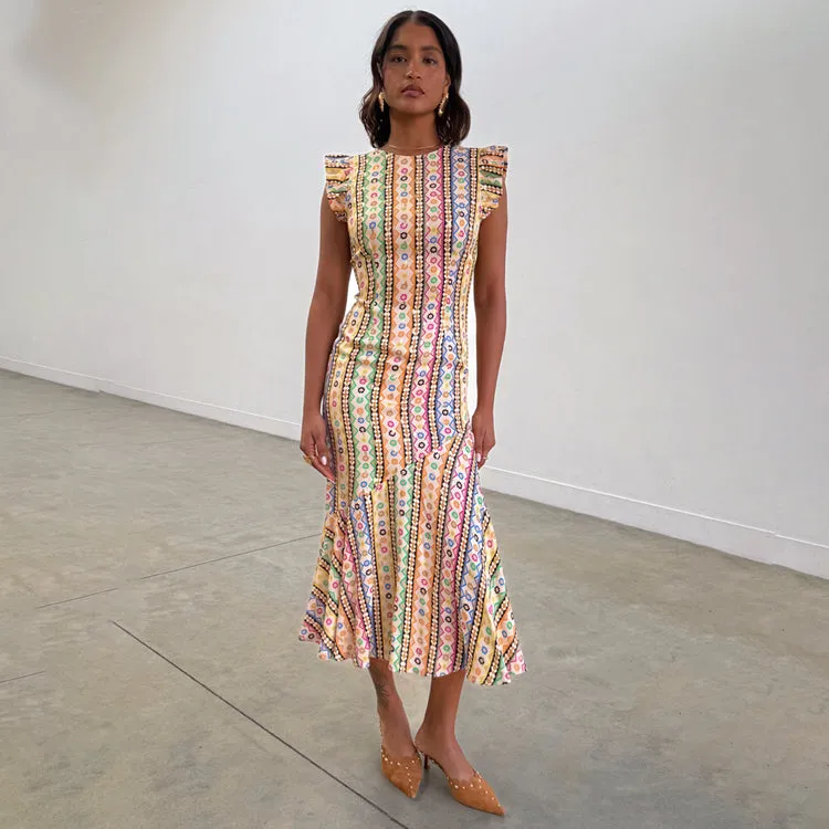 Fiesta Remi Midi Dress - Borderfree