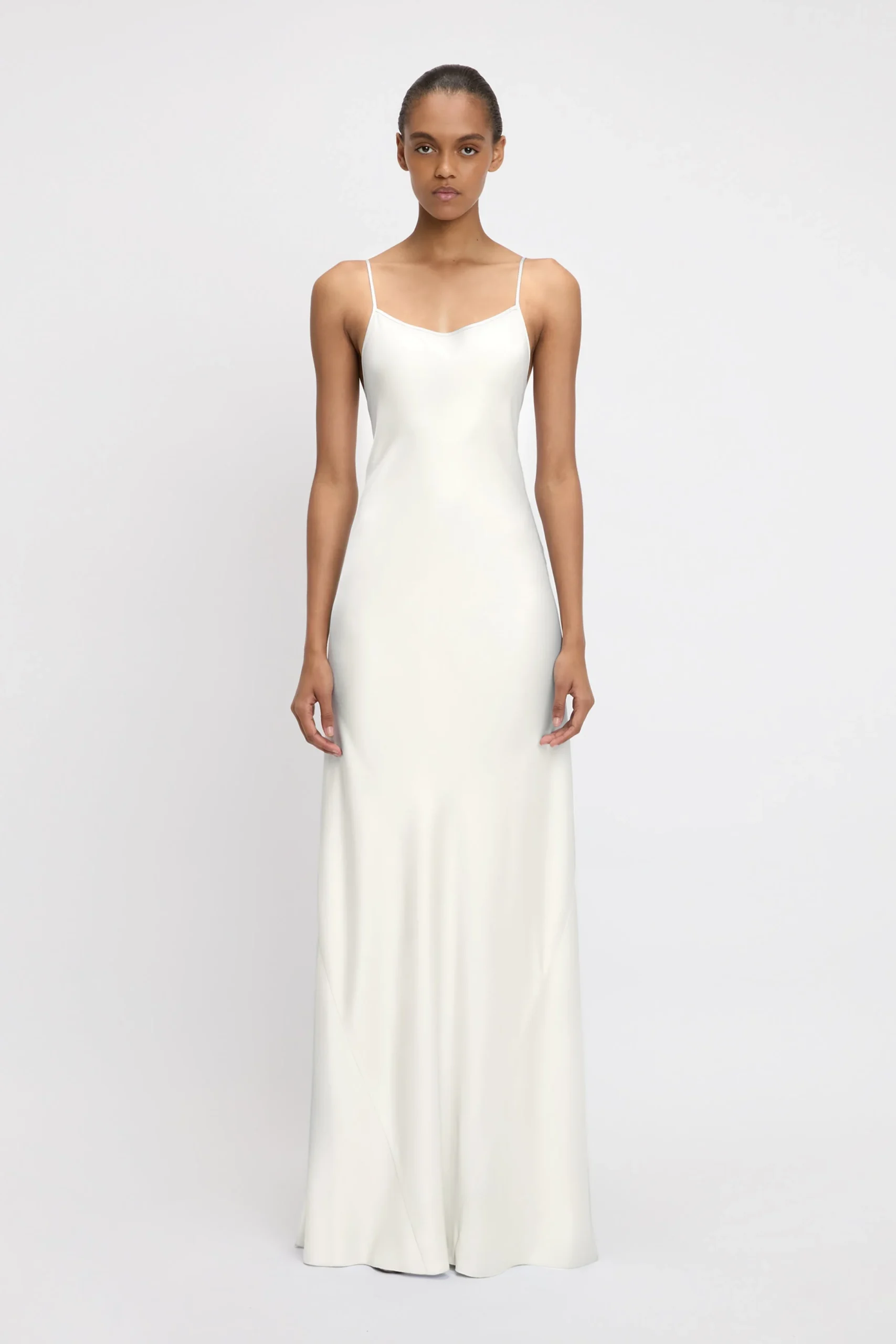 Cami Floor-Length Dress In Ivory - Borderfree