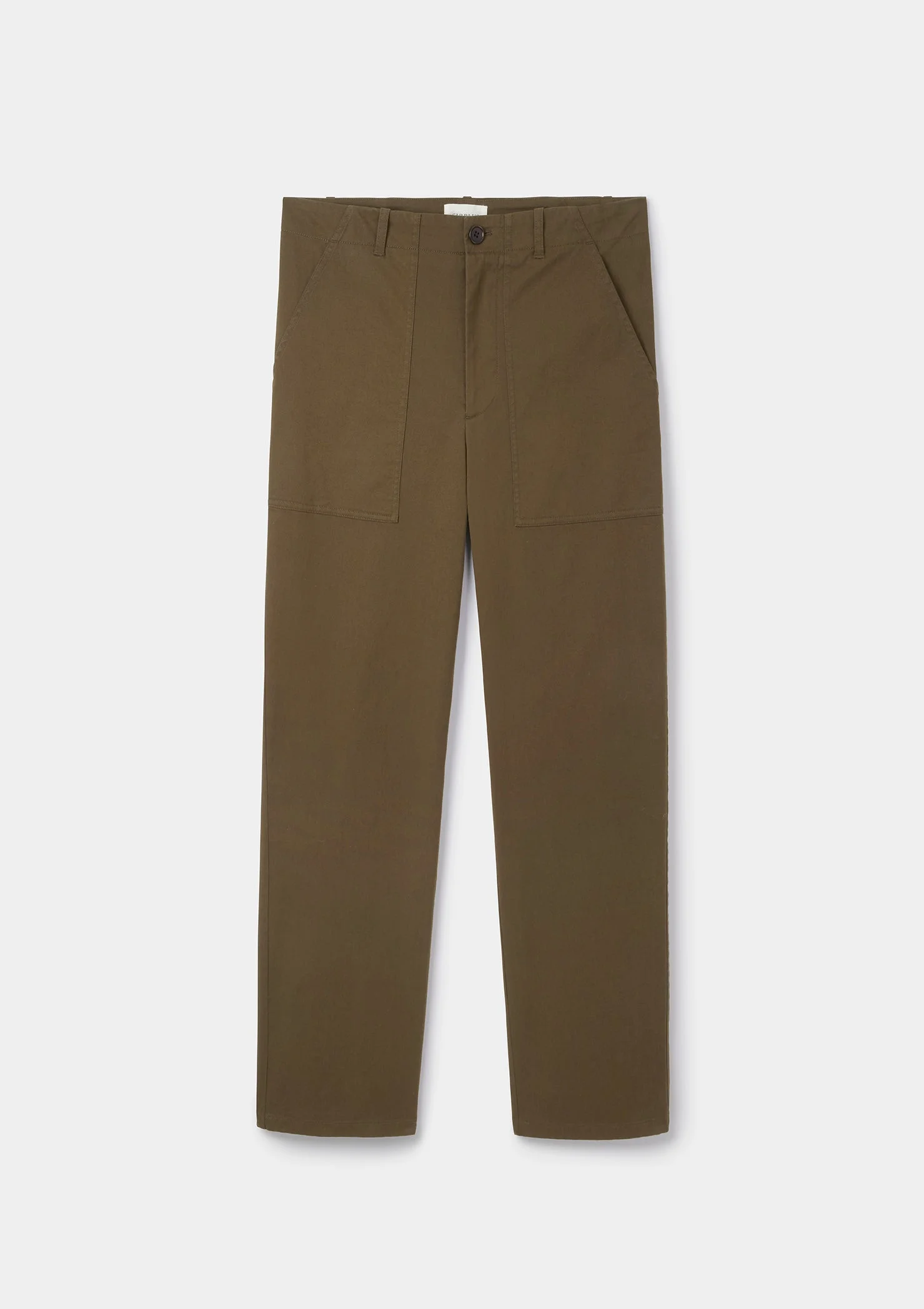 Olive Cotton Utility Trouser - Borderfree