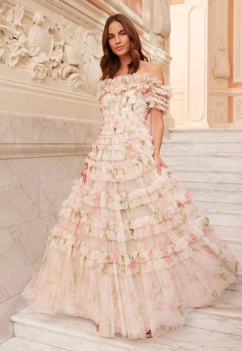 Rose Lisette Off-Shoulder Gown - Borderfree