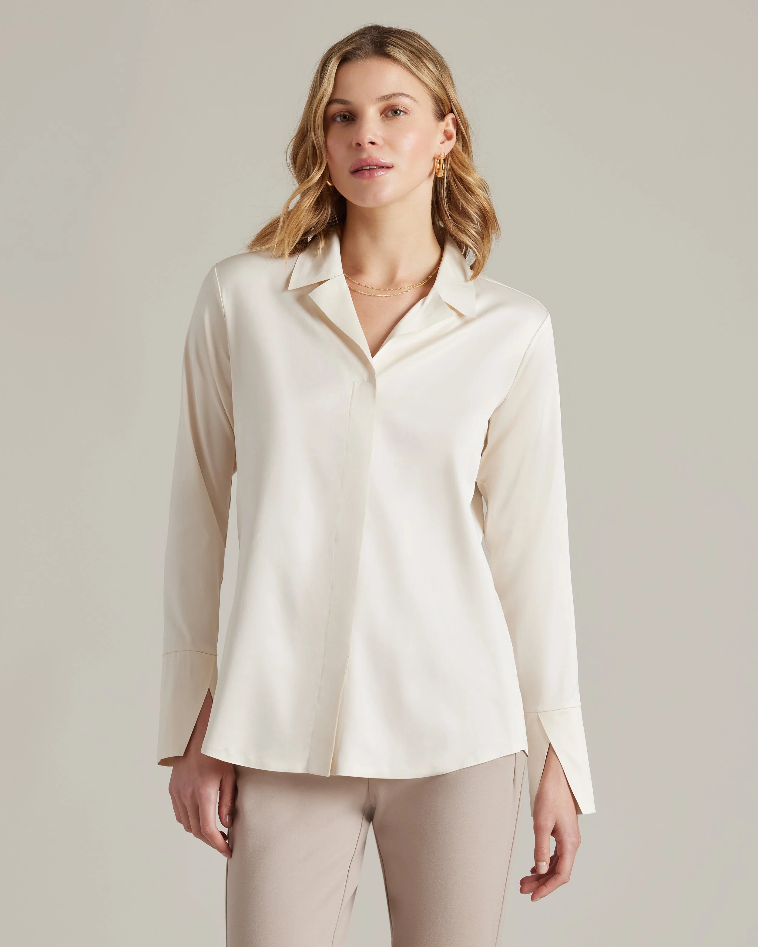 Party Blouse - Cream - Borderfree