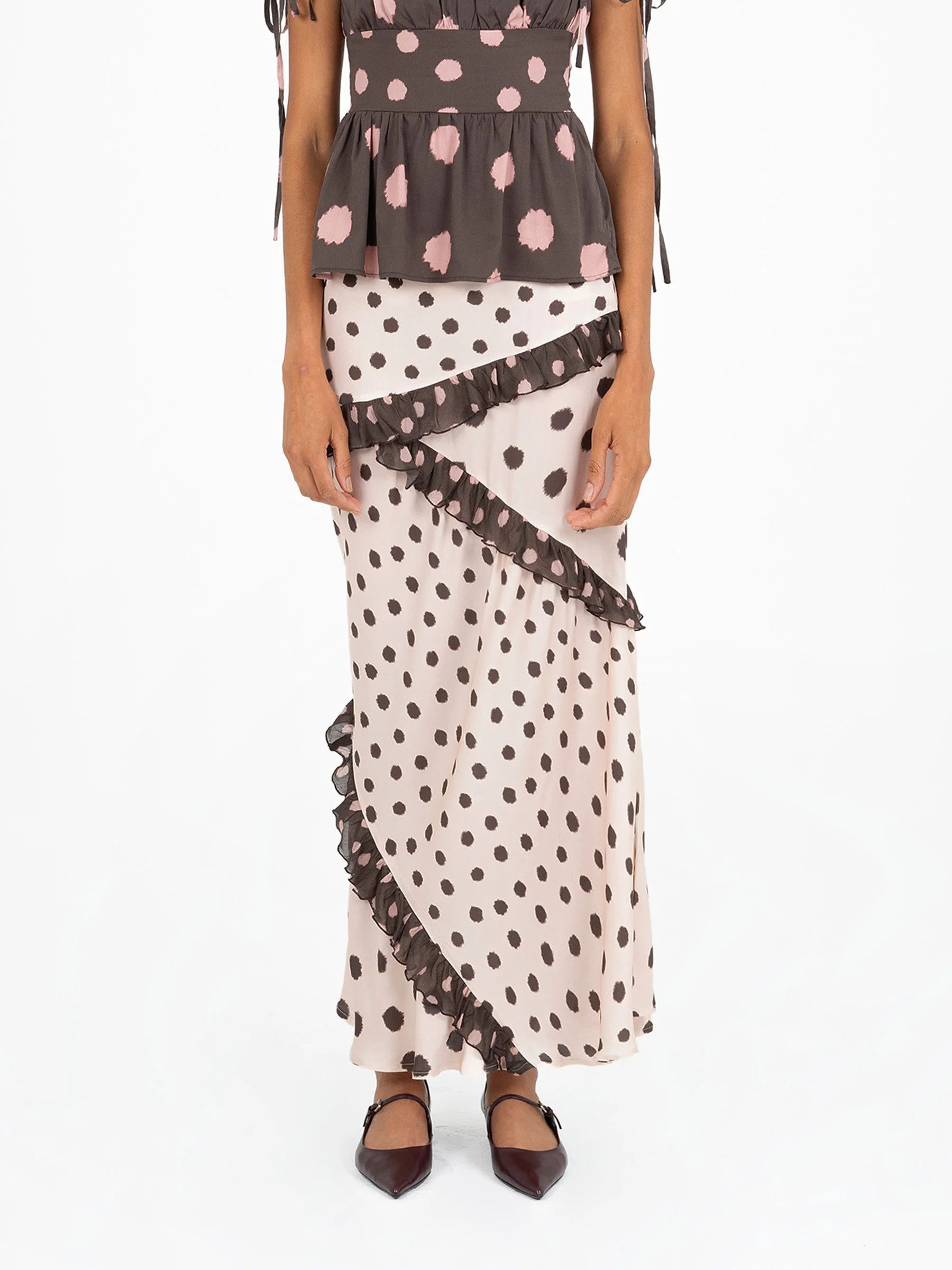 Diana Polka Dot Skirt - Borderfree