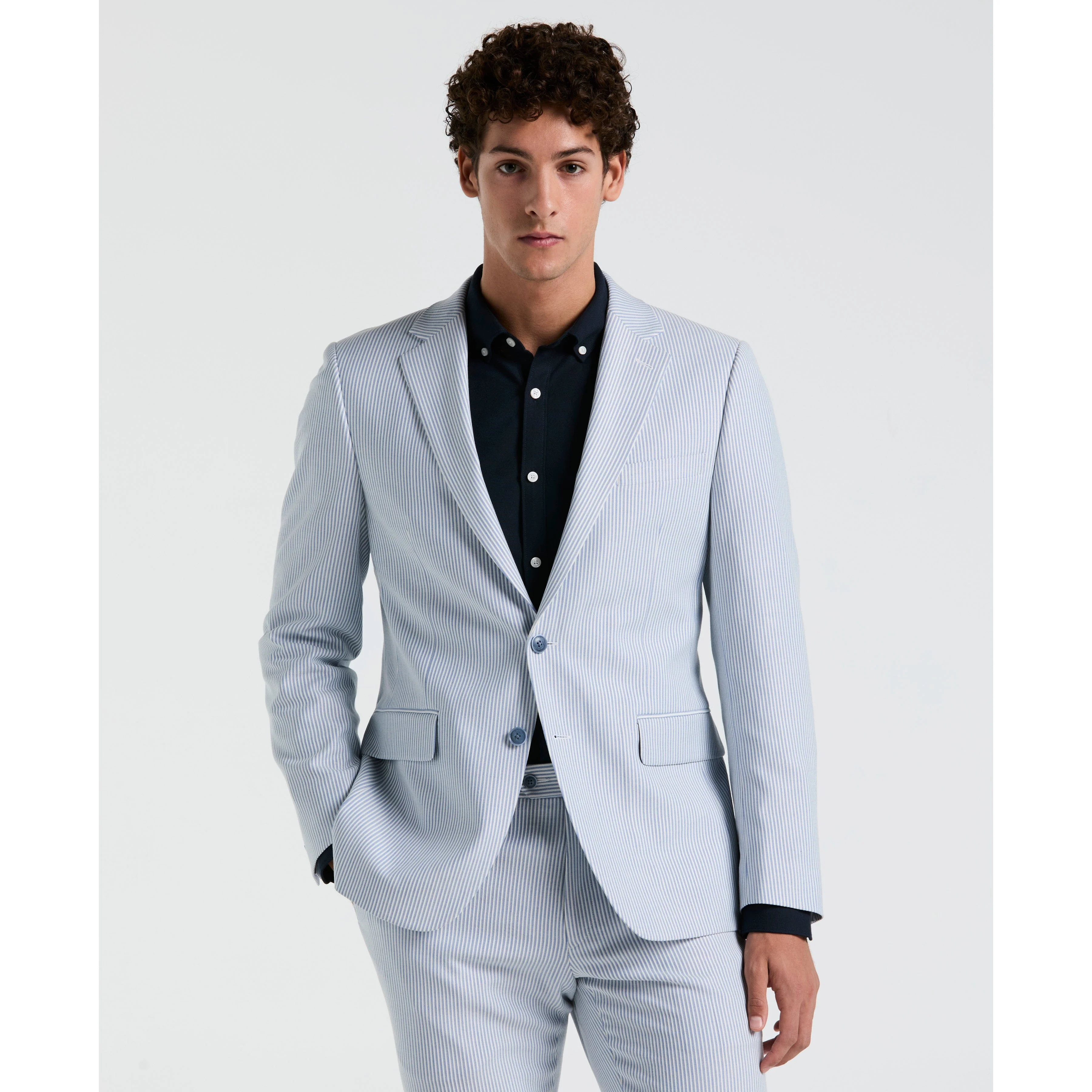 Stripe Suit Separate Jacket - Borderfree