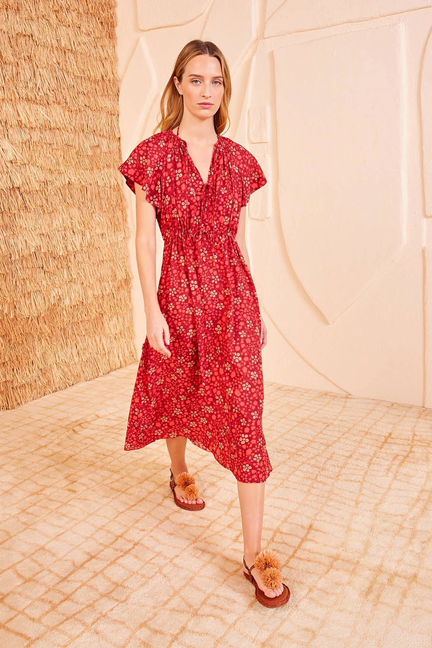 Mikaela Coverup - Coral - Borderfree