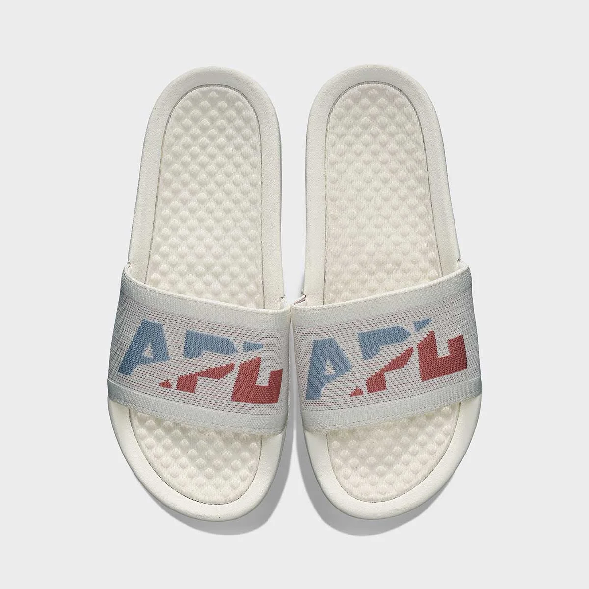 Women's Big Logo TechLoom Slide Ivory / Frozen Grey / Cedar - Borderfree