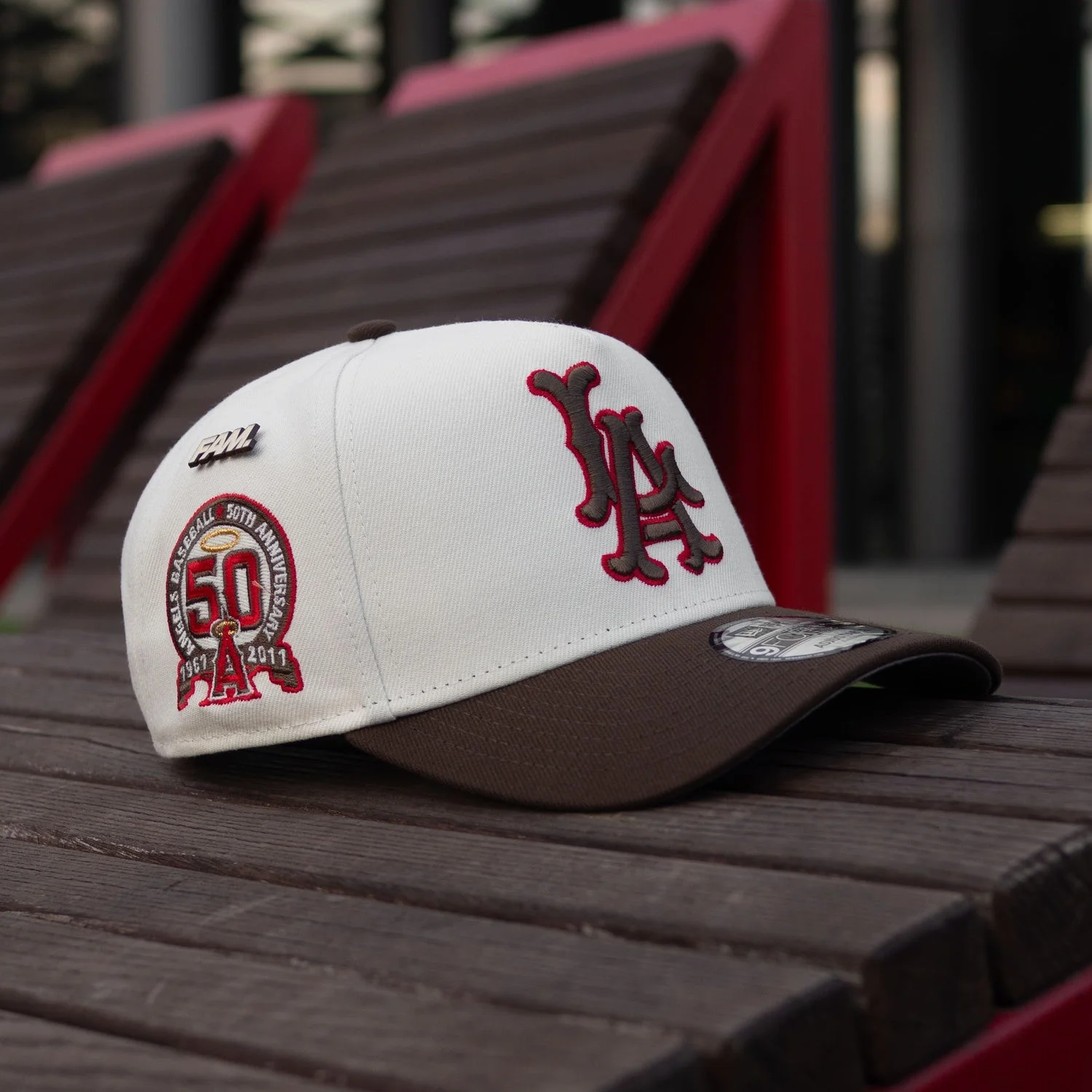 NEW ERA 9FORTY A-FRAME LOS ANGELES ANGELS 50TH ANNIVERSARY TWO TONE ...