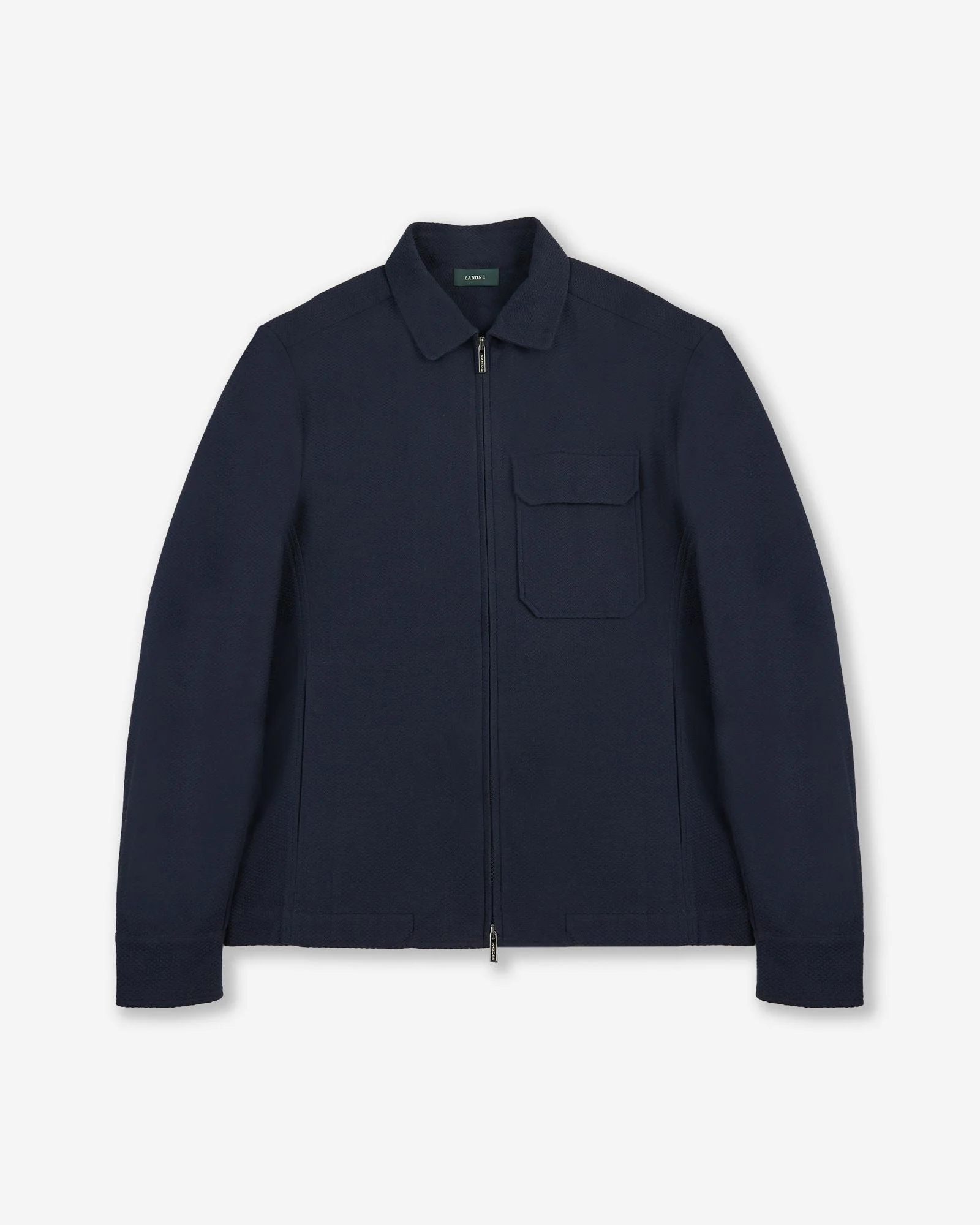 Regular-fit cotton bomber jacket - Borderfree