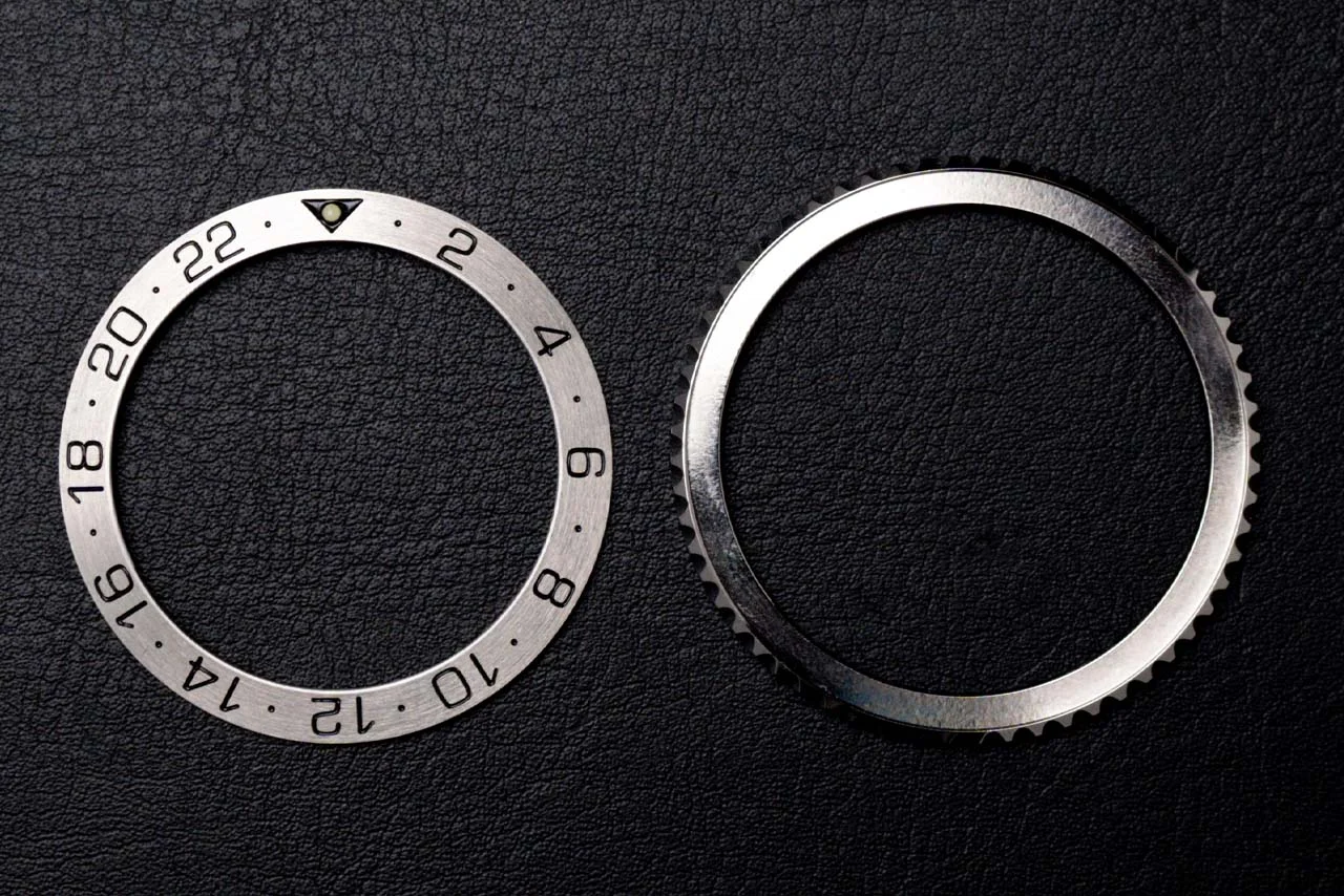 41.5mm Bezel Bundle - Diver GMT Bezel Insert (Silver - Type B) & 24 ...