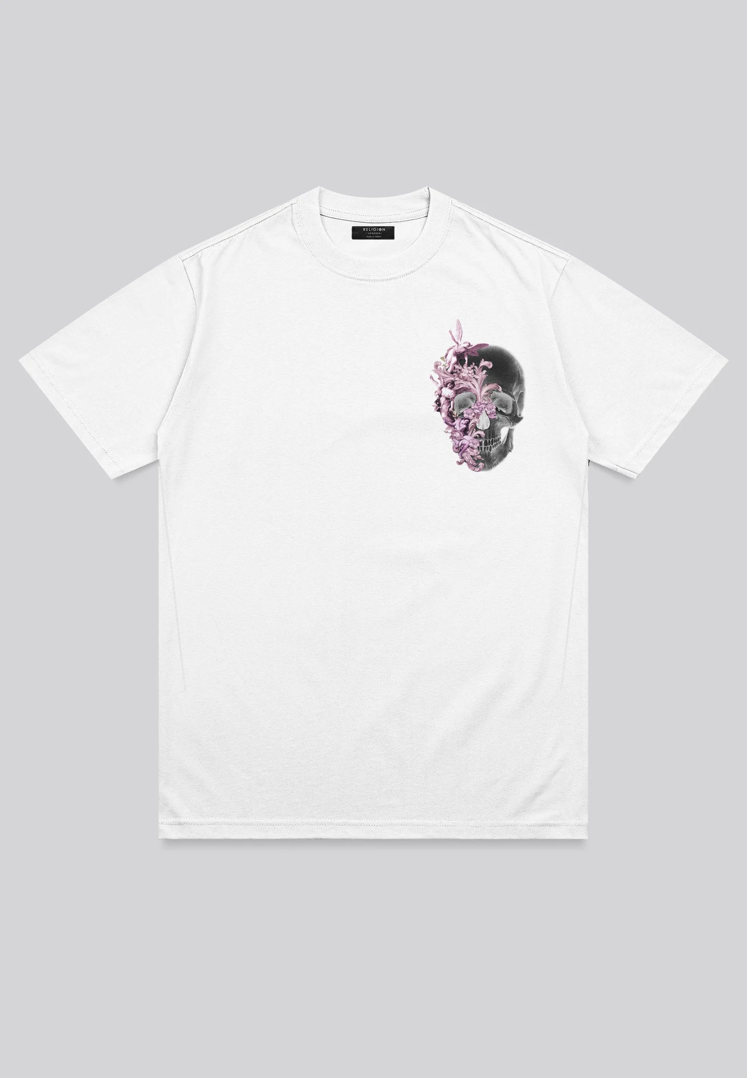 CHERUBS SKULL T-SHIRT WHITE - Borderfree