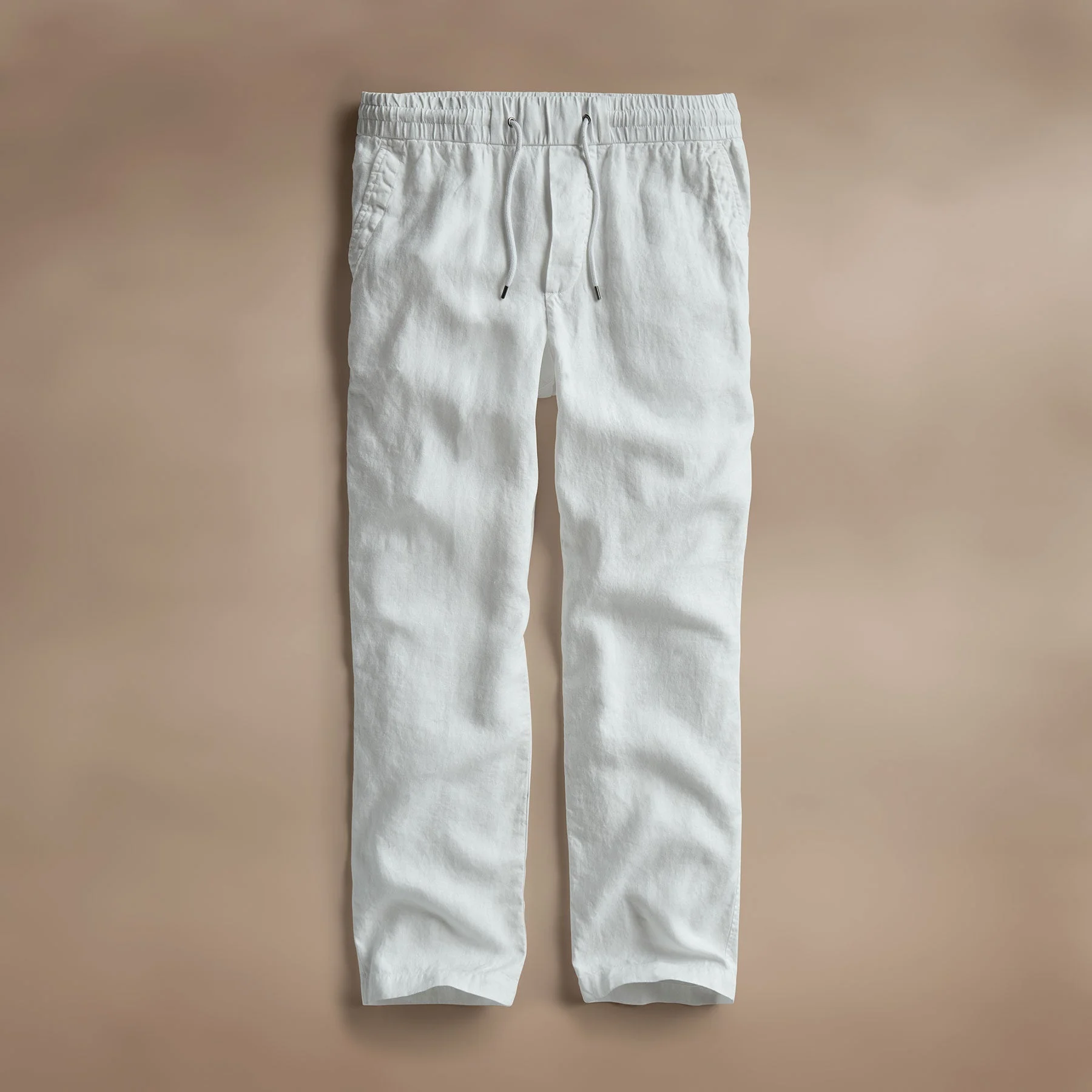 Relaxed Linen Pant - White - Borderfree