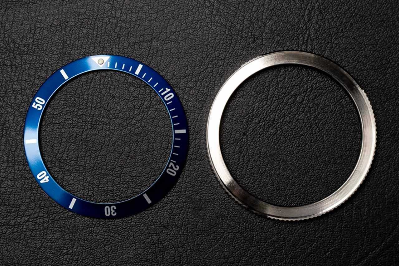 40mm blue diver bezel bundle - 37.6mm Blue DWC Aluminum Diver Bezel ...