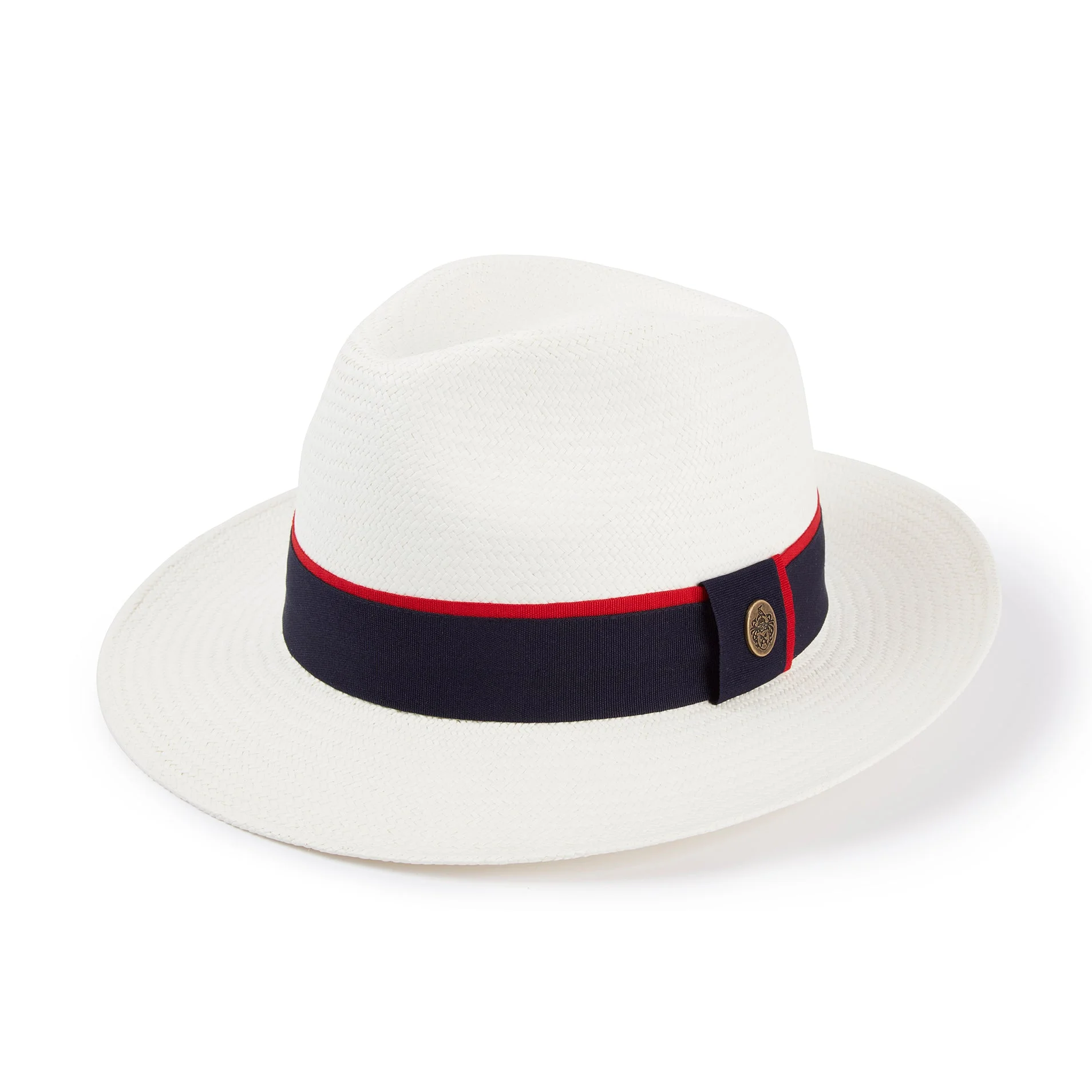 The Holkham Genuine Panama in Navy Ribbon - Borderfree