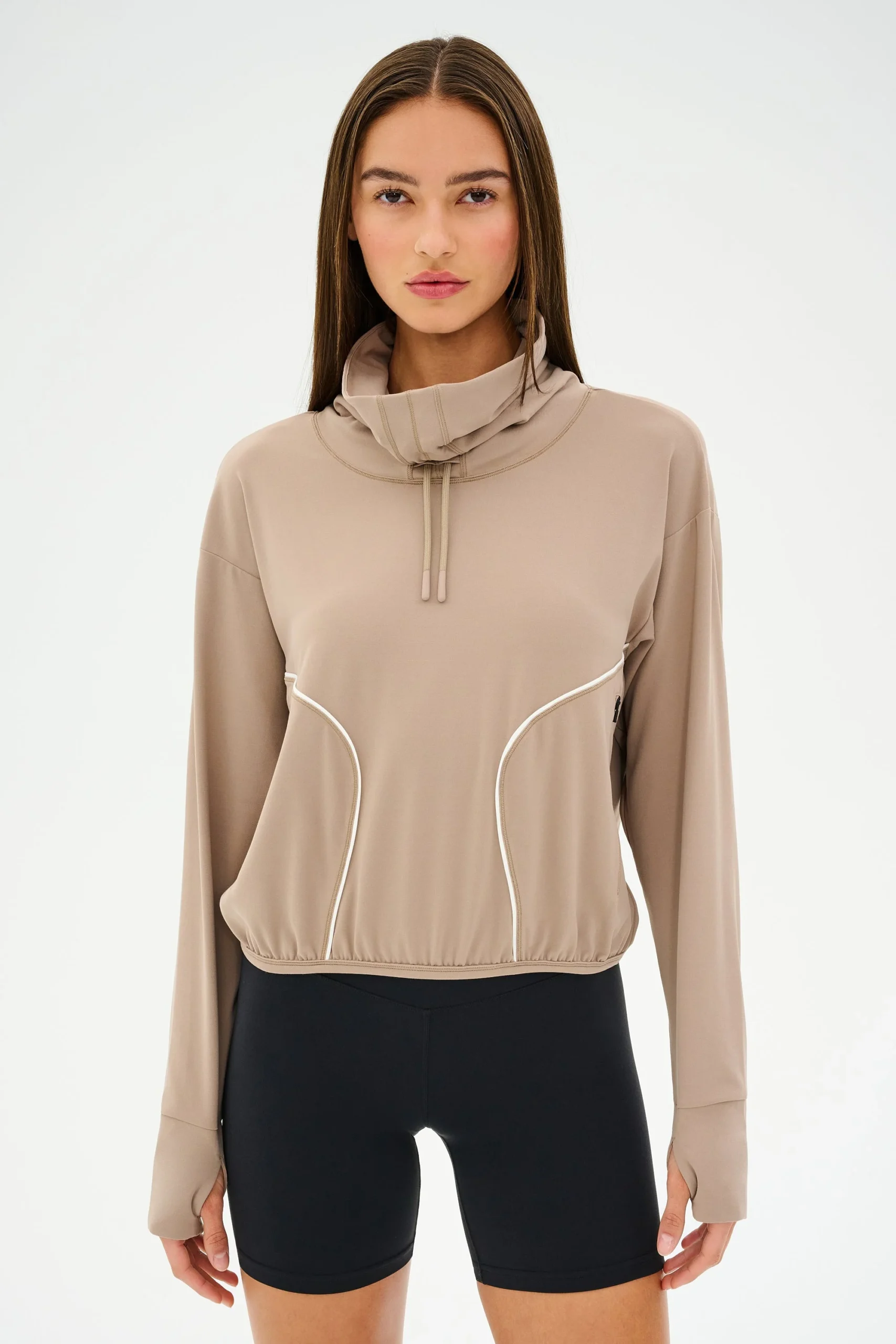 Rosie Airweight Jacket - Latte - Borderfree
