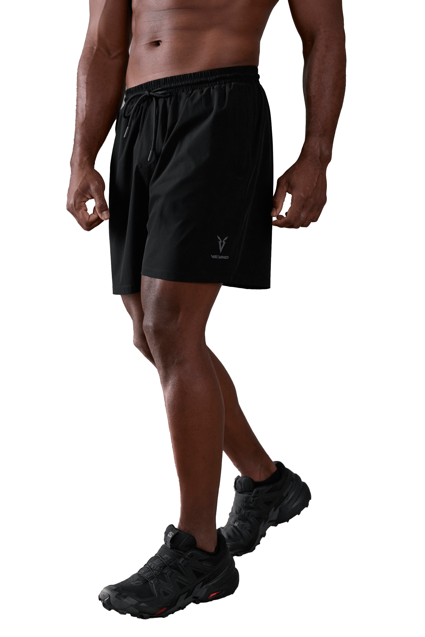 7" SHORTS - Black - Borderfree