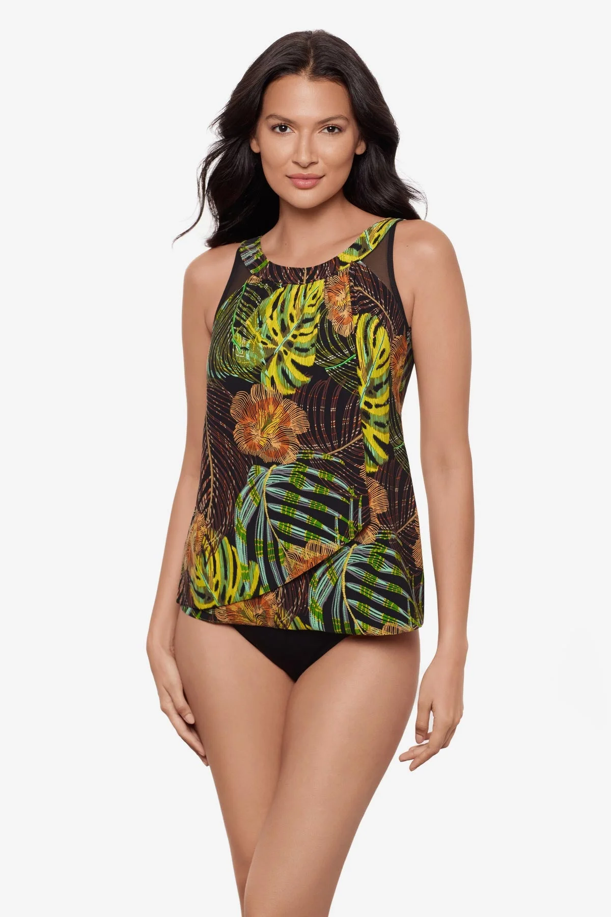 Ursula Tankini Top in Sunset Islet - Borderfree