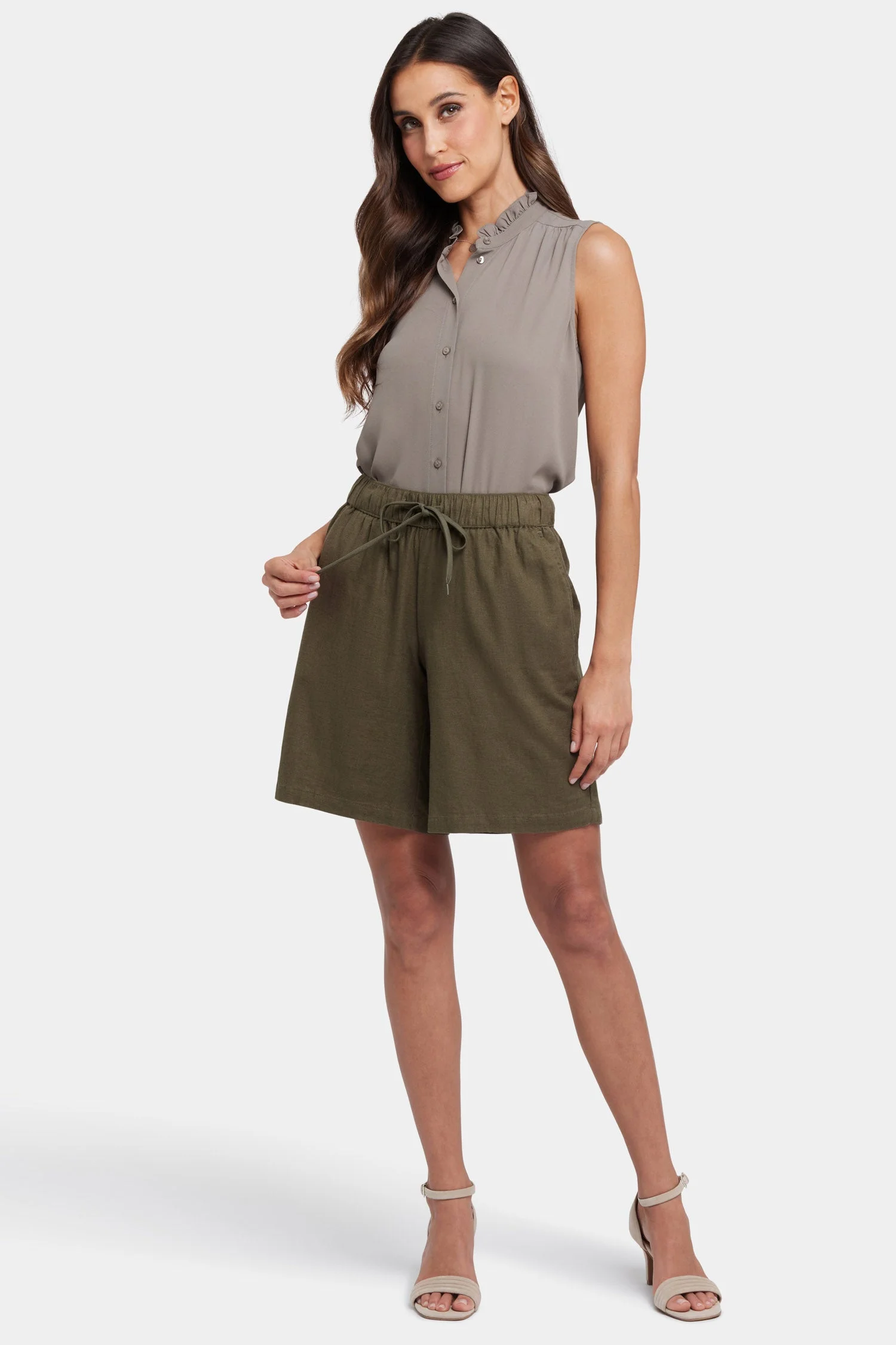 Breezy Bermuda Shorts - Bay Leaf - Borderfree