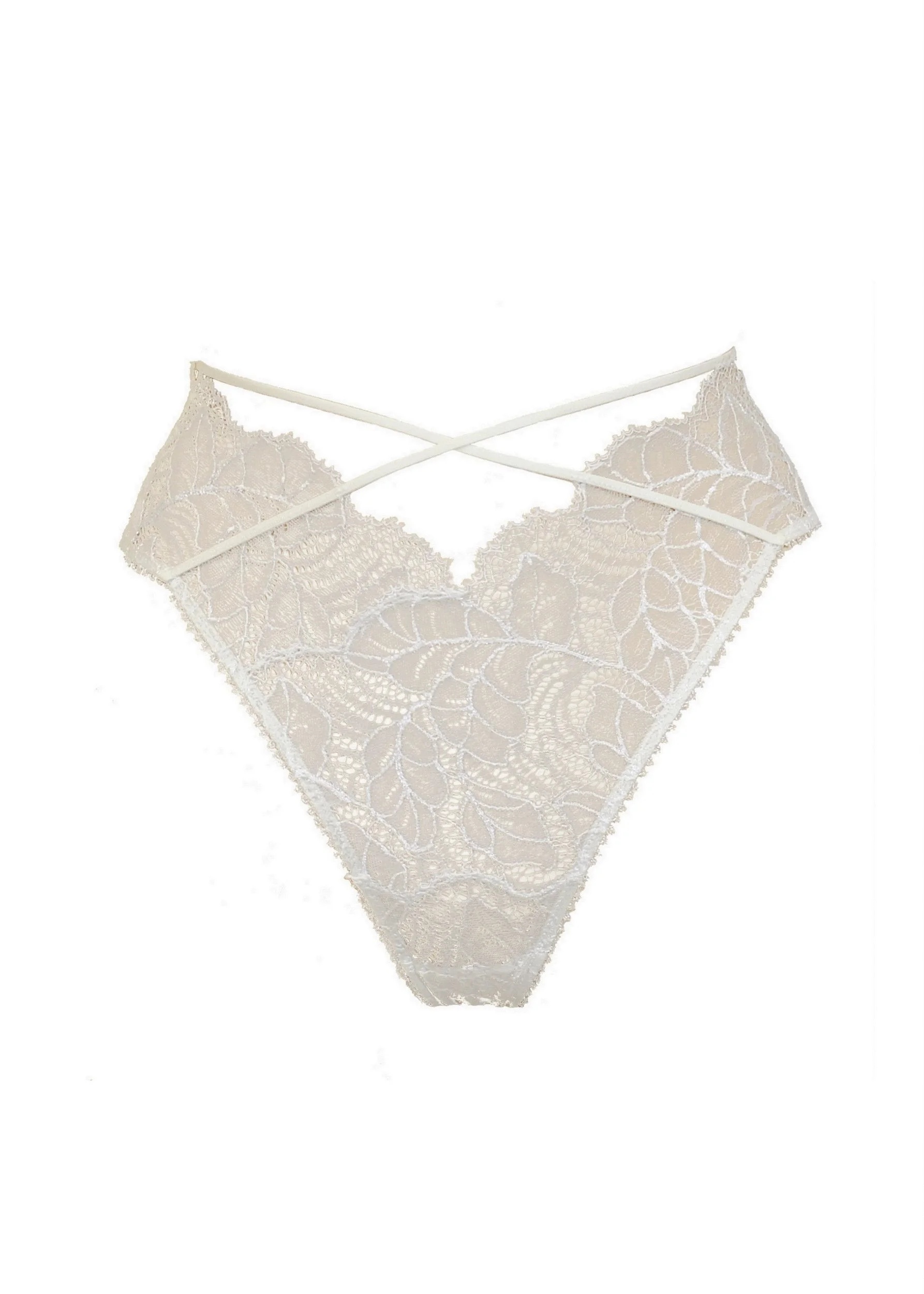 Angel or Siren (Ivory) High Ouvert Brief - Borderfree