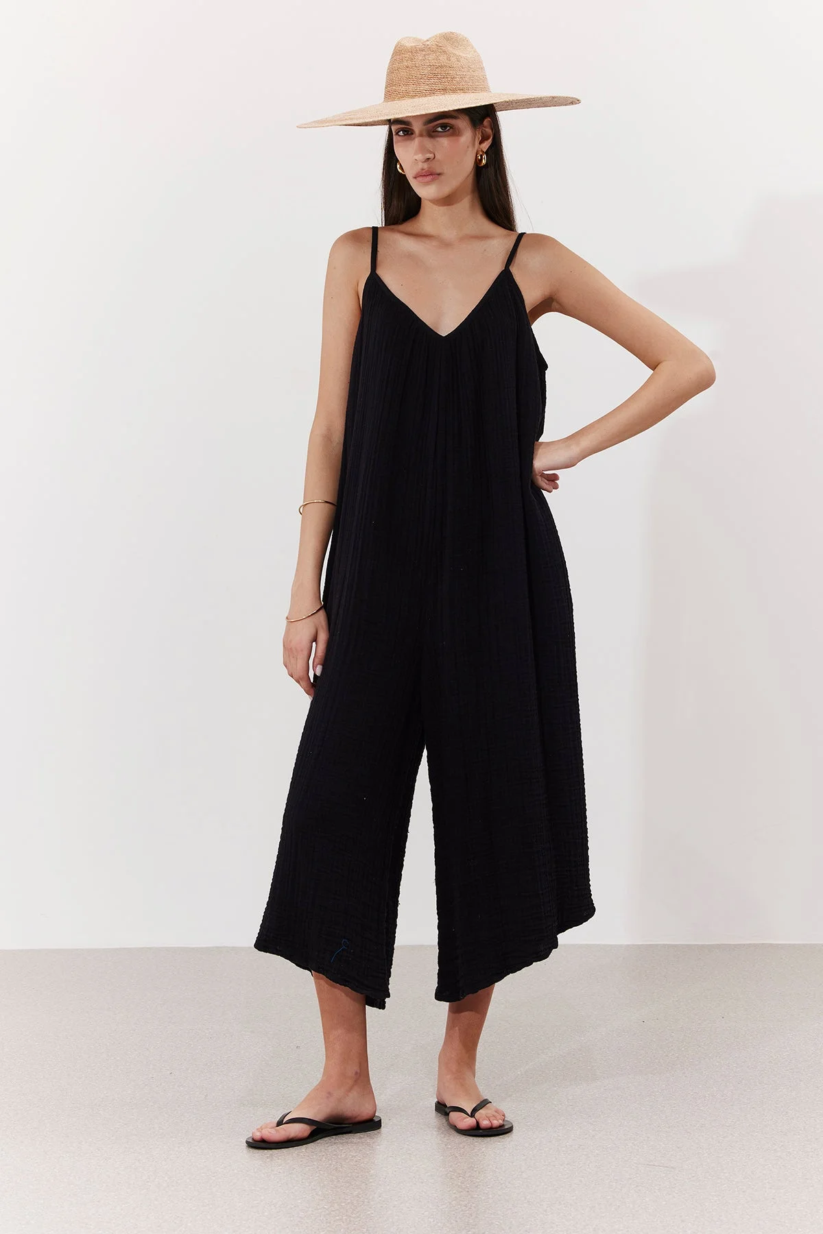 OASIS PLAYSUIT IN BLACK - Borderfree