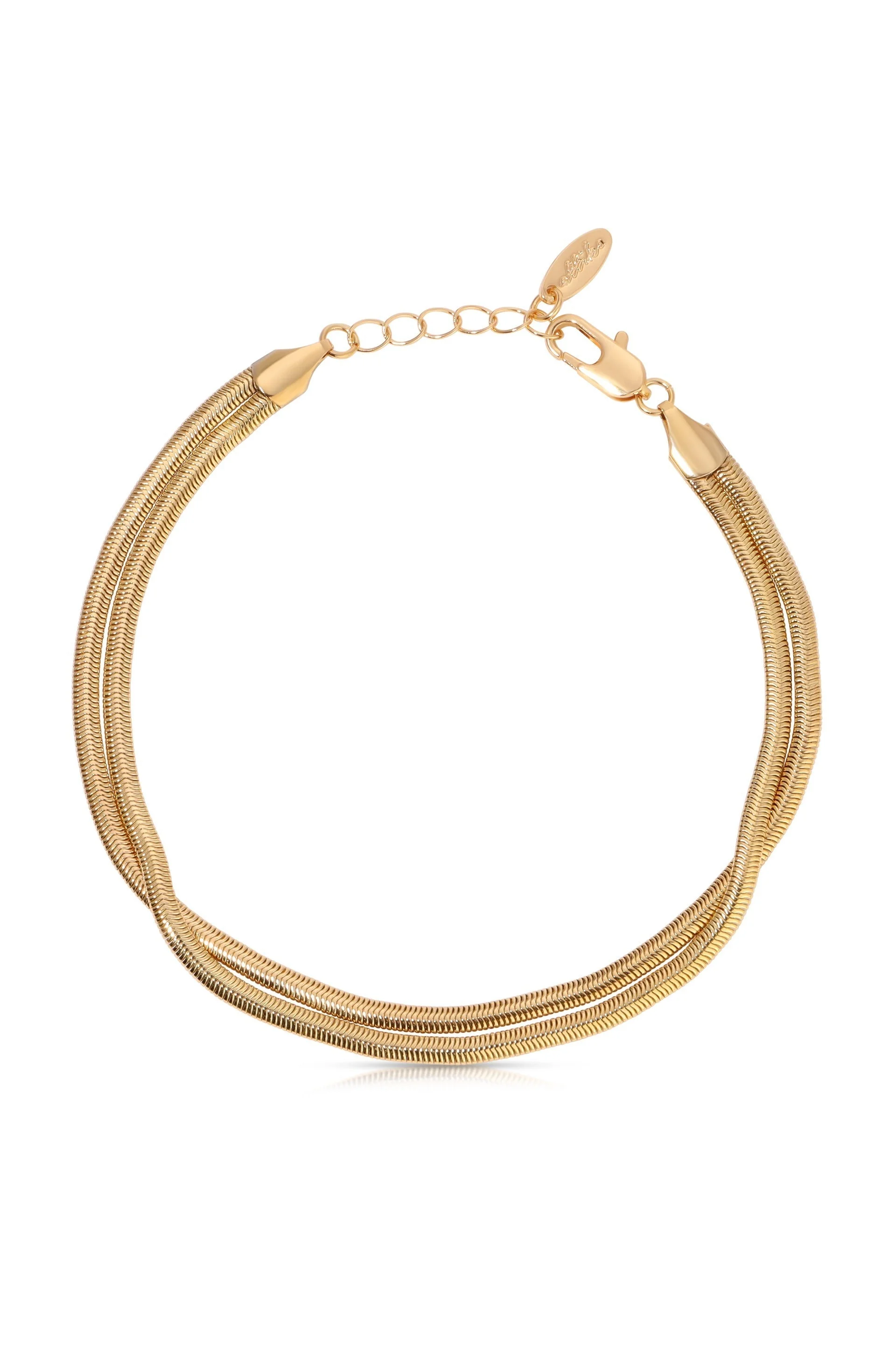 Slinky Snake Double Chain Anklet - Borderfree