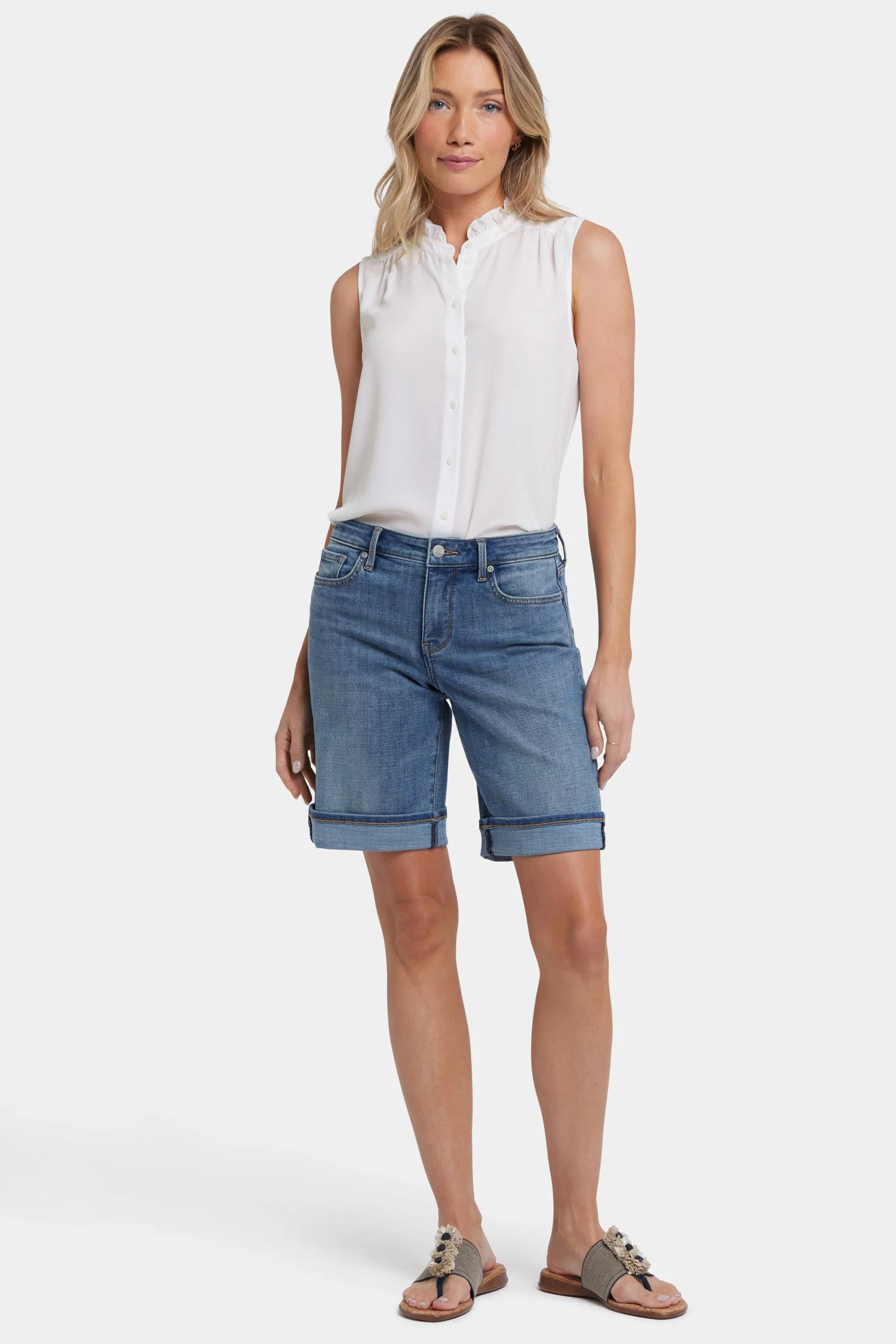 Lilly Denim Shorts - Majorca Bay - Borderfree