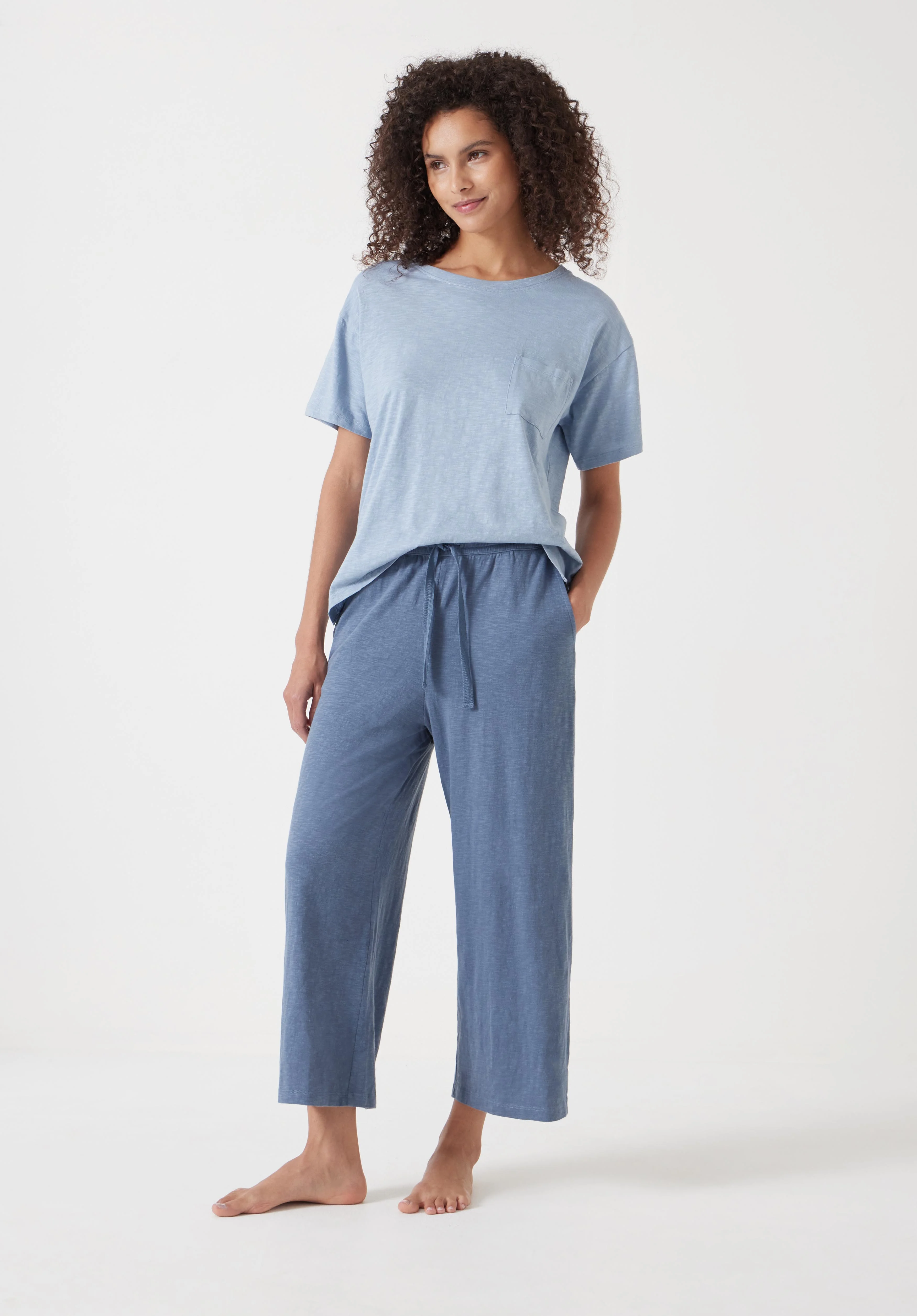 hush Mila Cotton Culotte Pyjamas - Borderfree