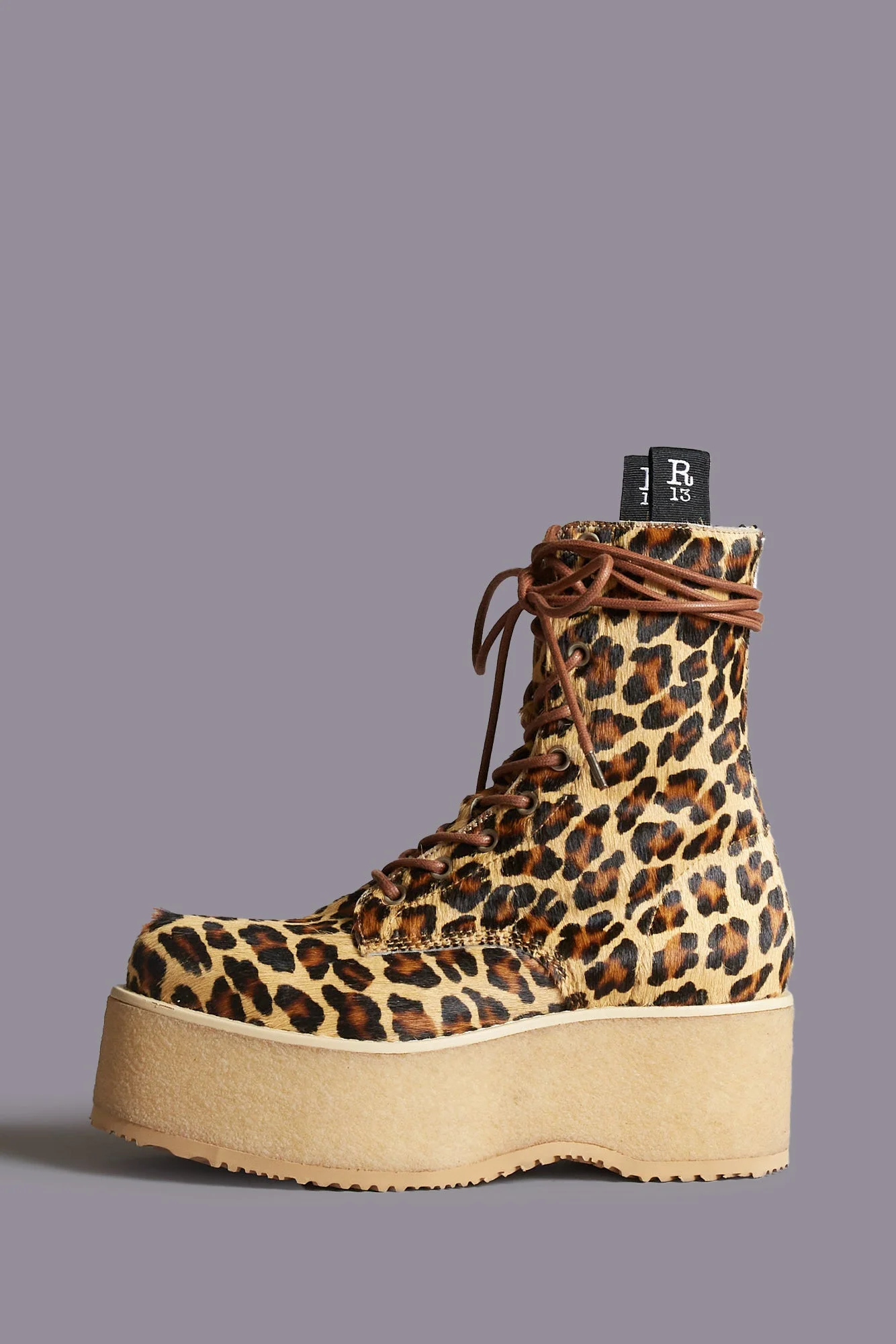 DOUBLE STACK BOOT - LEOPARD - Borderfree