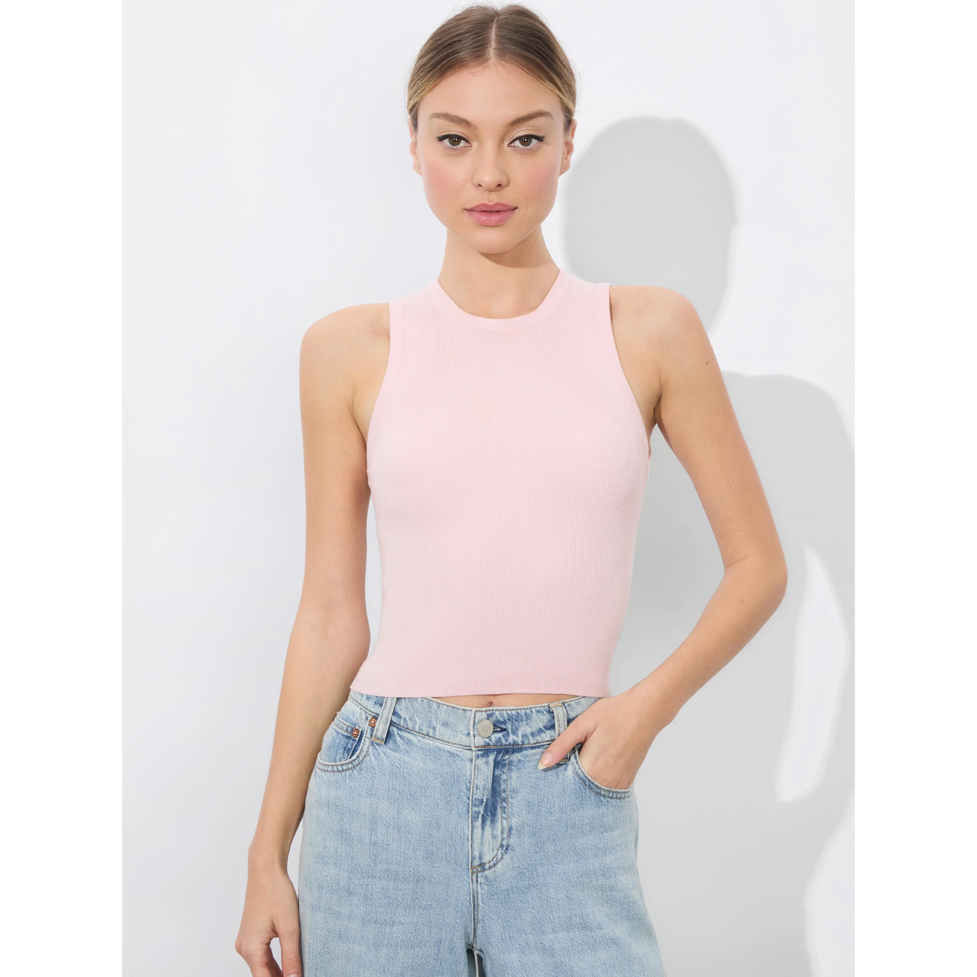 TONITA RIBBED TANK - Borderfree