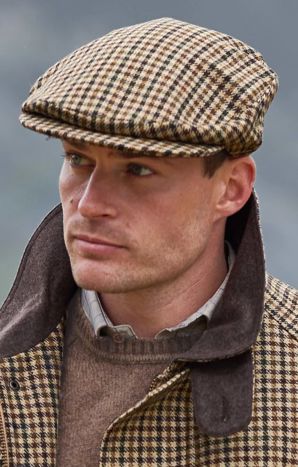 House of Bruar Men's British Tweed Bond Cap - Borderfree