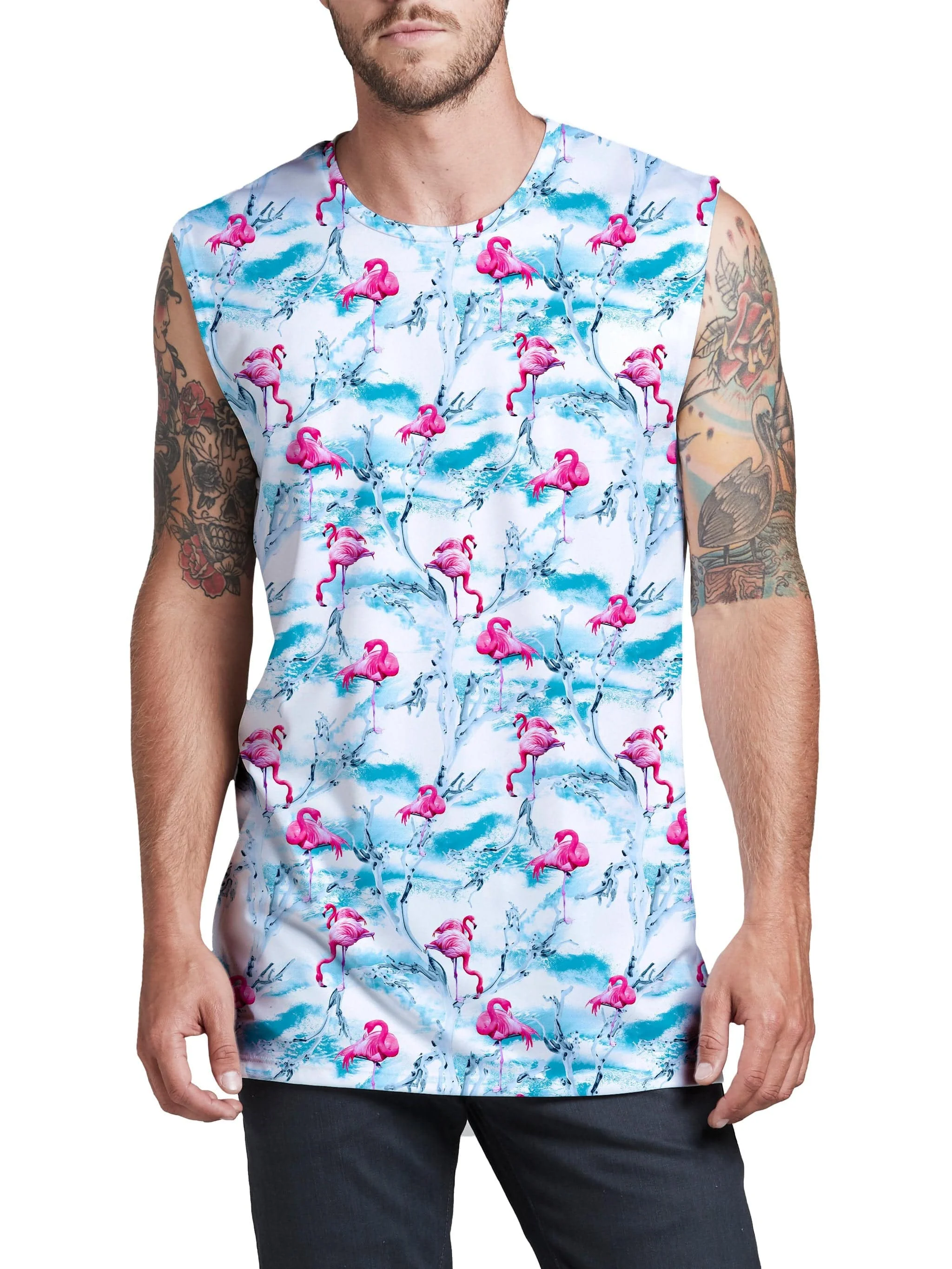 Flamingos Men's Muscle Tank - Borderfree