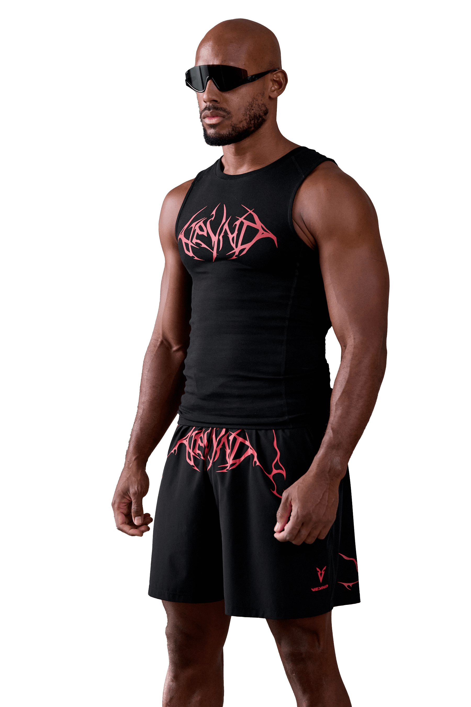 TANK RED VEINS GRAPHIC - Black - Borderfree