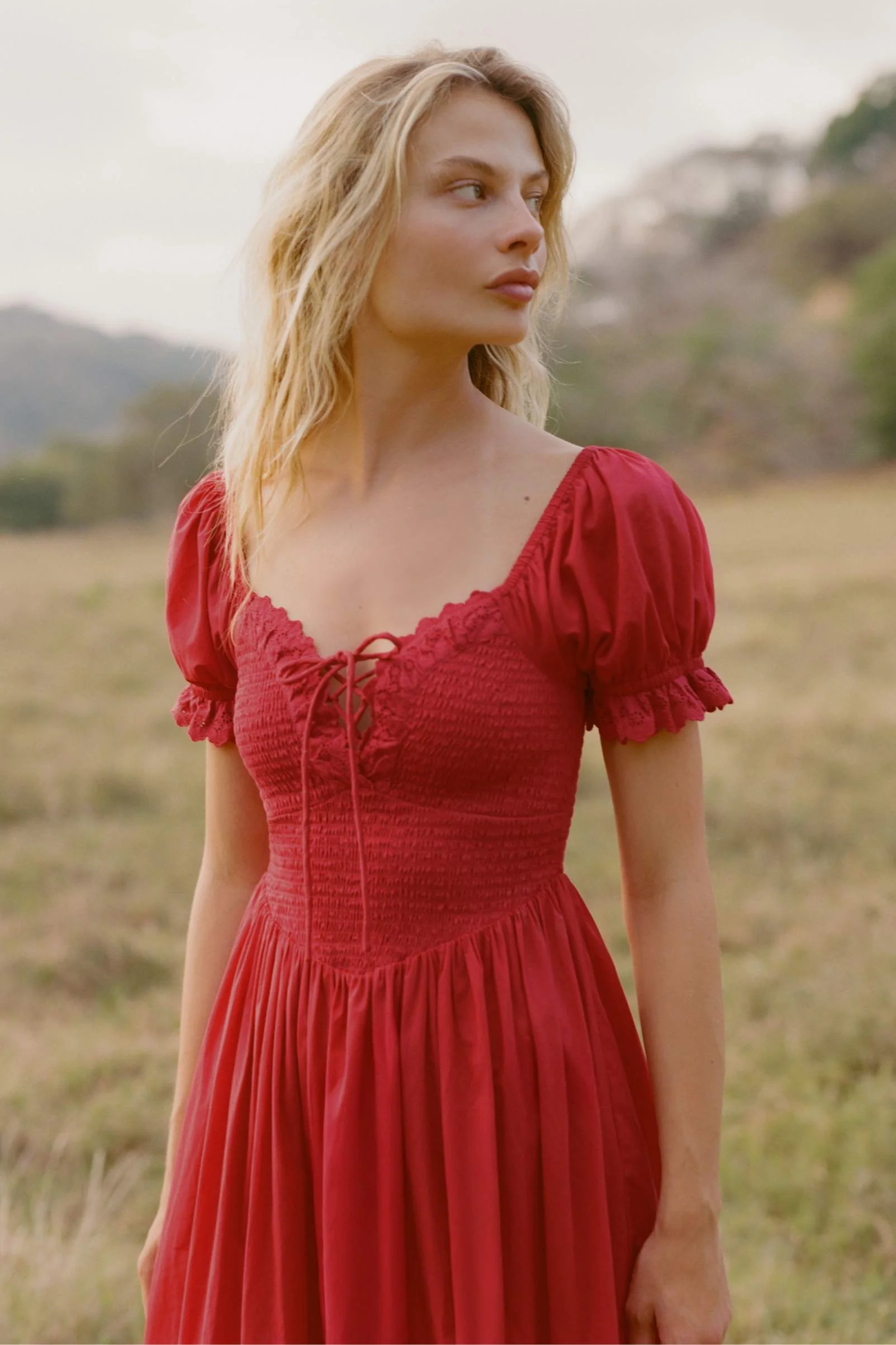 The Madeline Dress Petites | Cherry - Borderfree