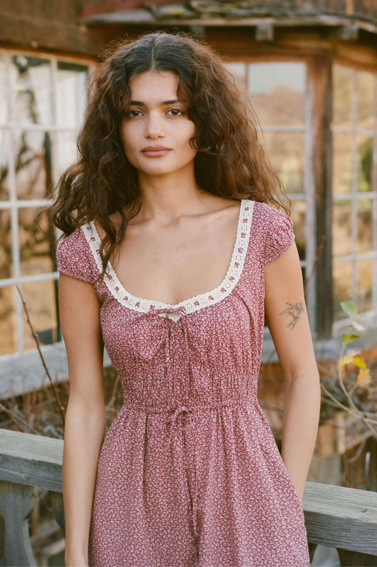 The Kelly Dress | Heart Floral - Borderfree