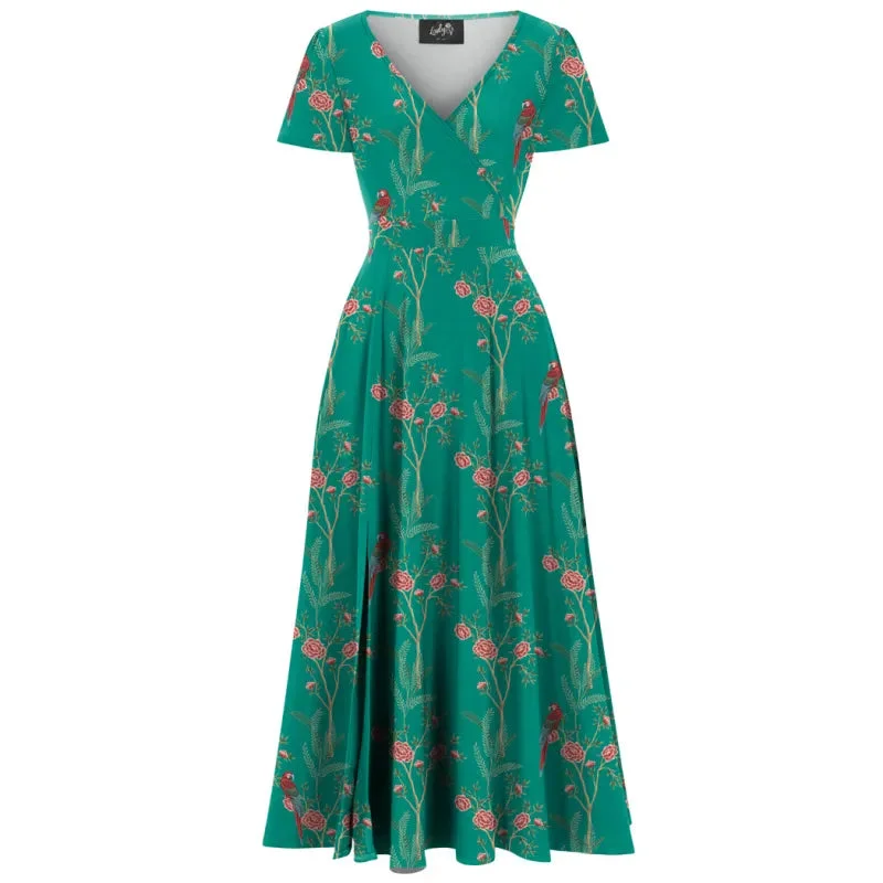 Lyra Maxi Dress - Elegant Macaw - Borderfree
