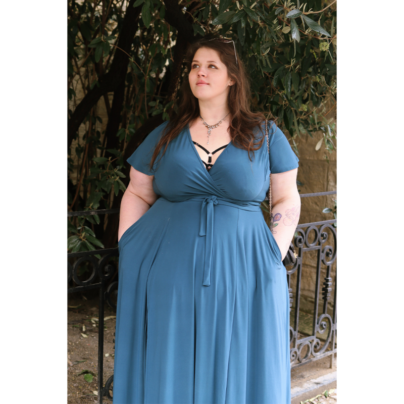 Lyra Maxi Dress - Teal - Borderfree