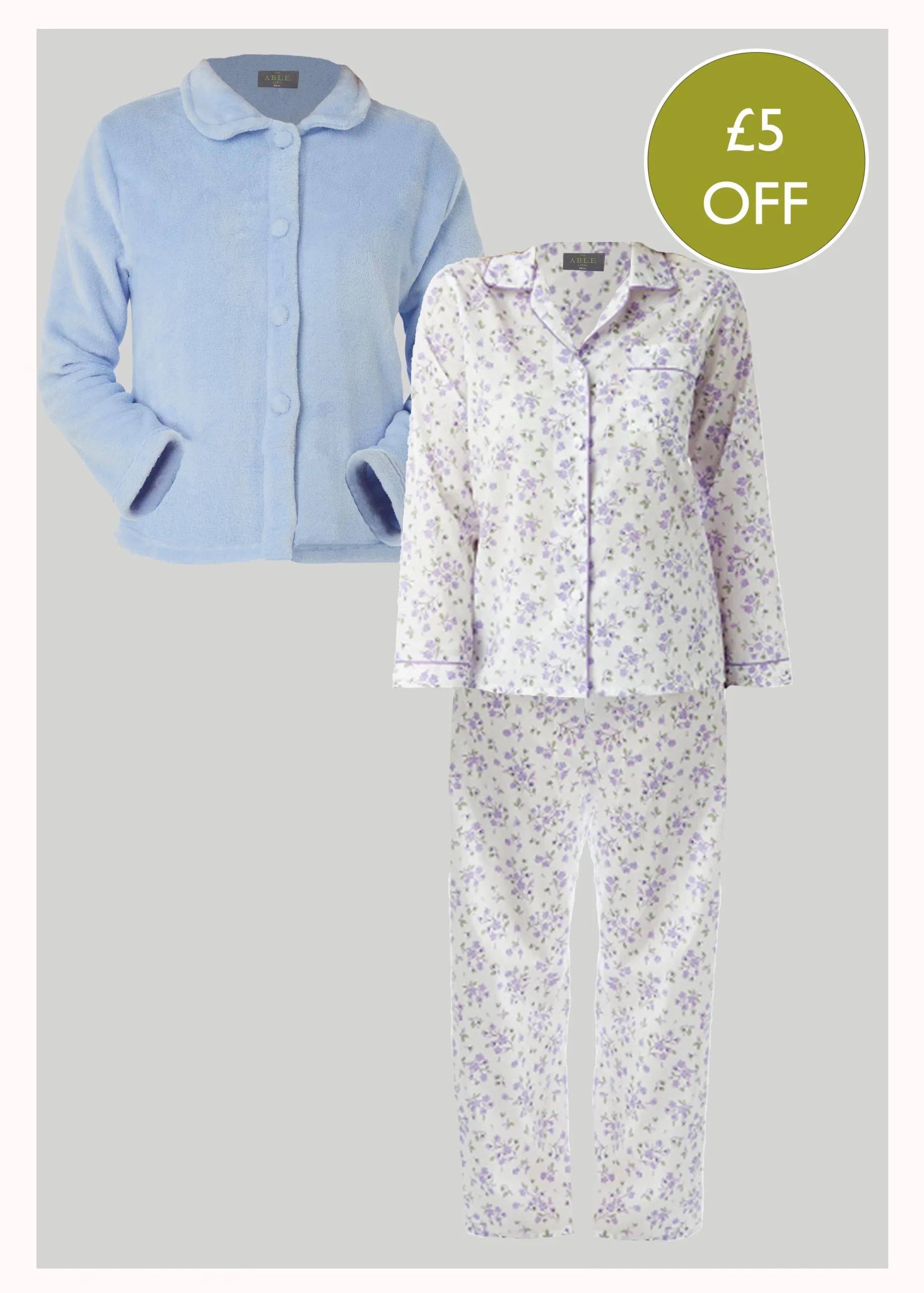 2 Pack Soft VELCRO® Brand Fastening PJ & Bed Jacket Jennifer Mavis ...