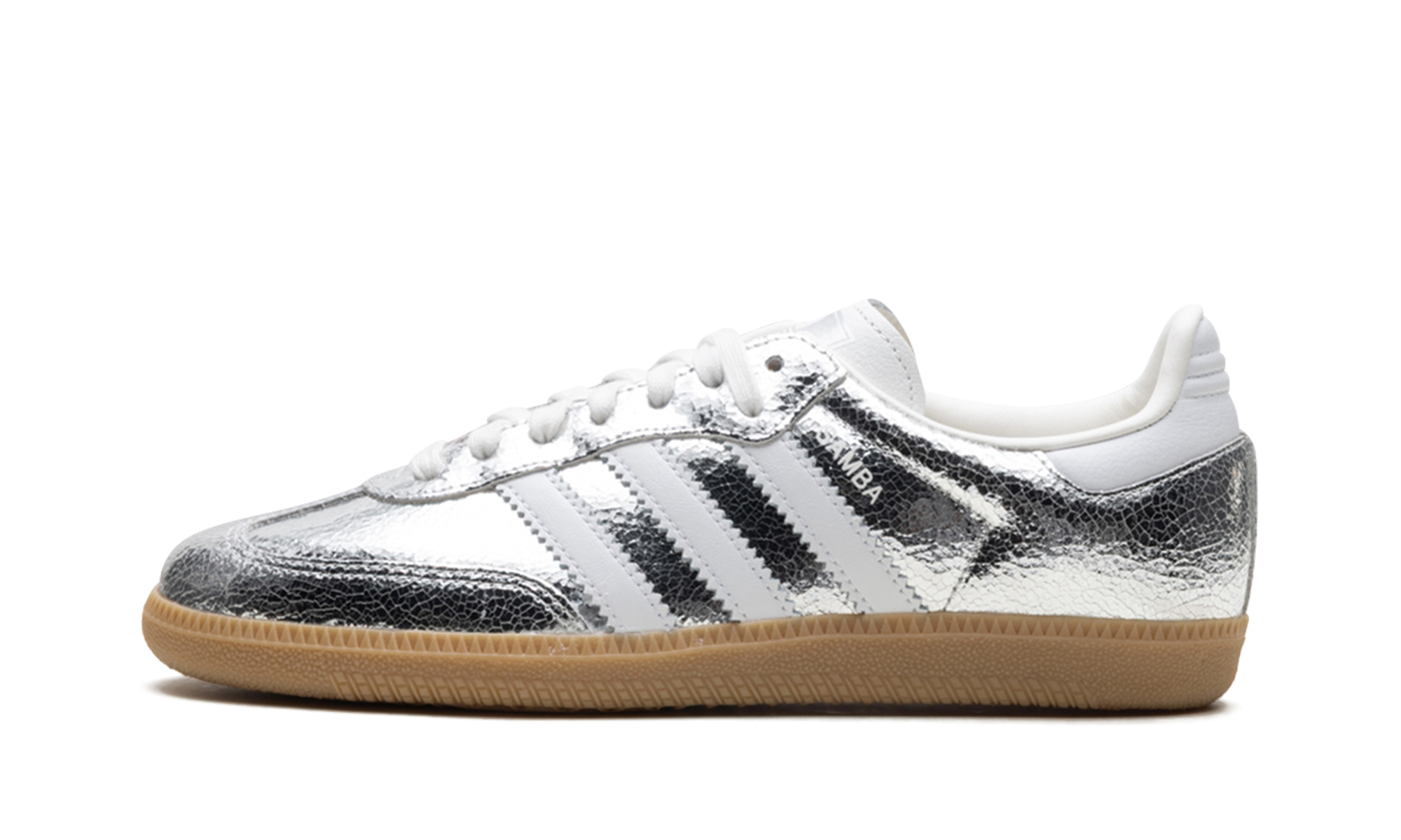 Samba OG WMNS "Silver Metallic Cracked Leather" - Borderfree