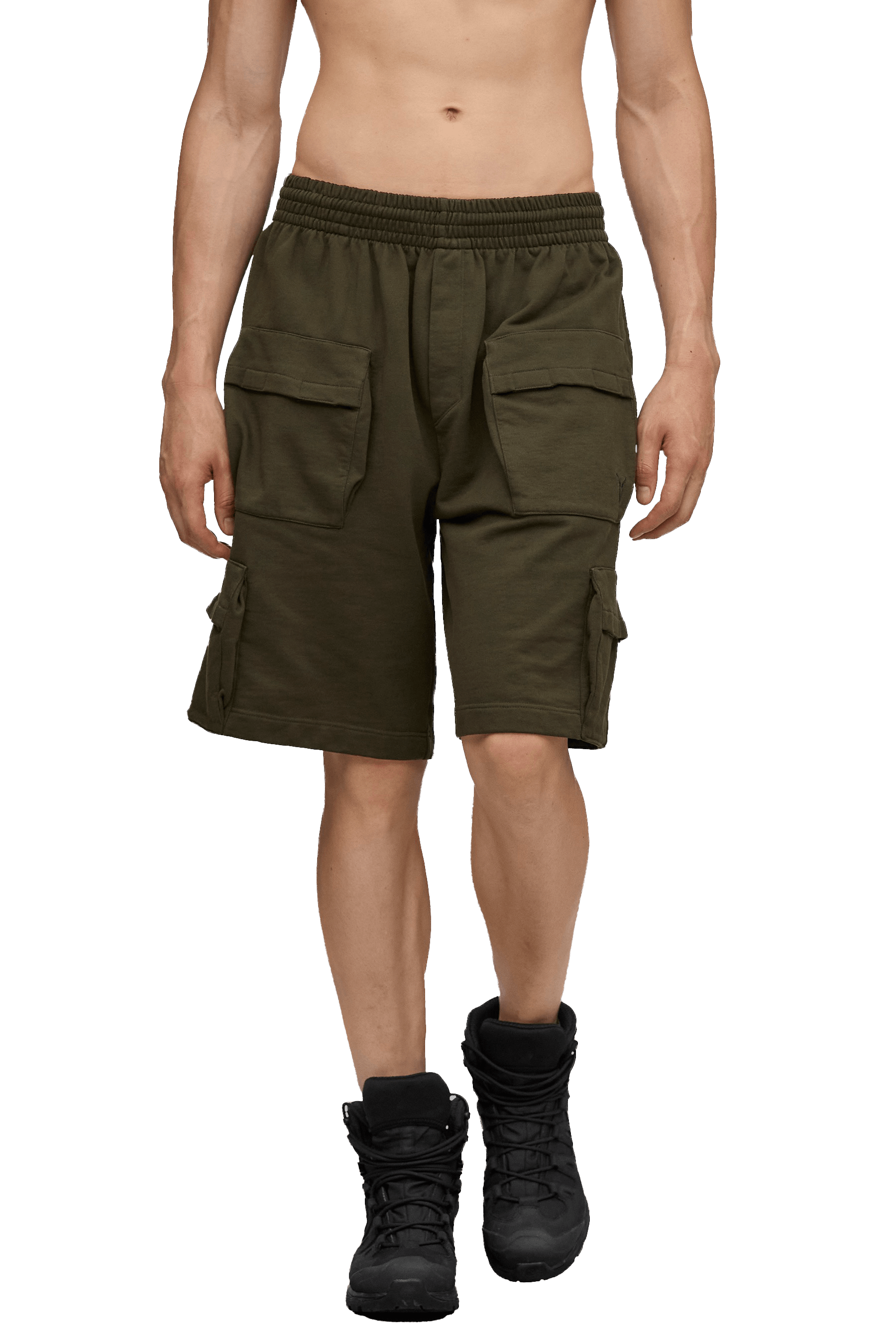 9" CARGO SHORTS - Khaki - Borderfree