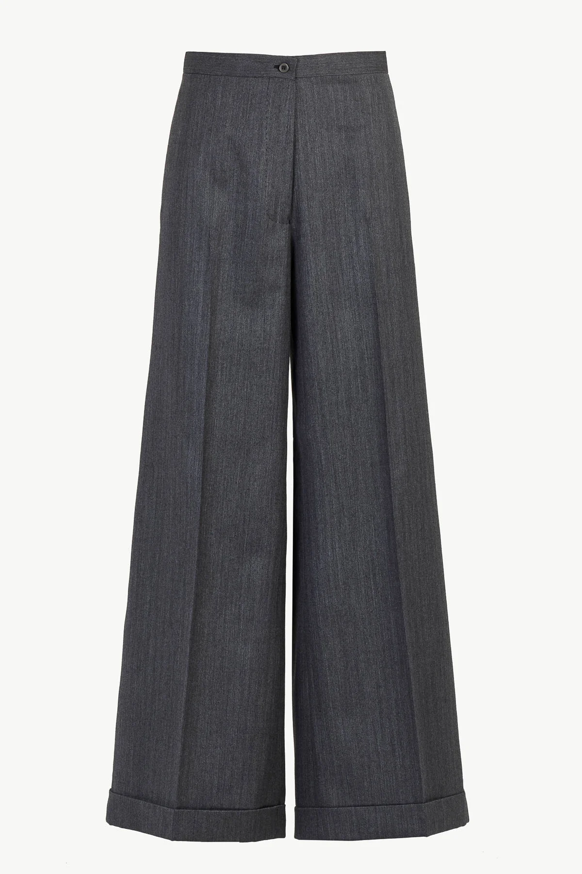 Leila Trousers in Wool Herringbone - 36 - Borderfree