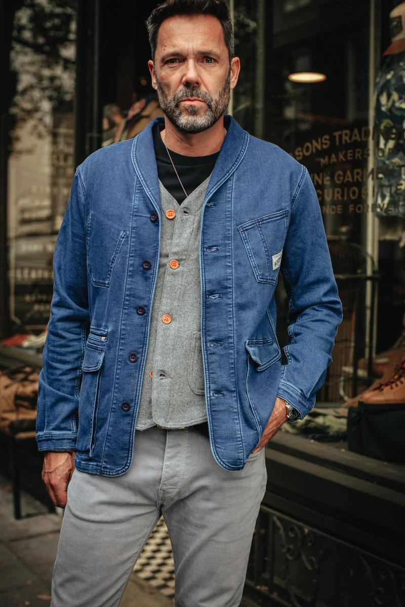 Crafter Indigo Wash Chore Jacket - Borderfree