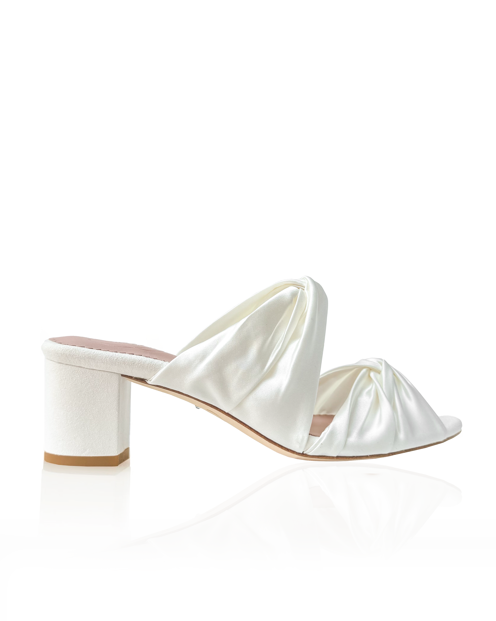 Sandy Mule Low Block Heel - Borderfree